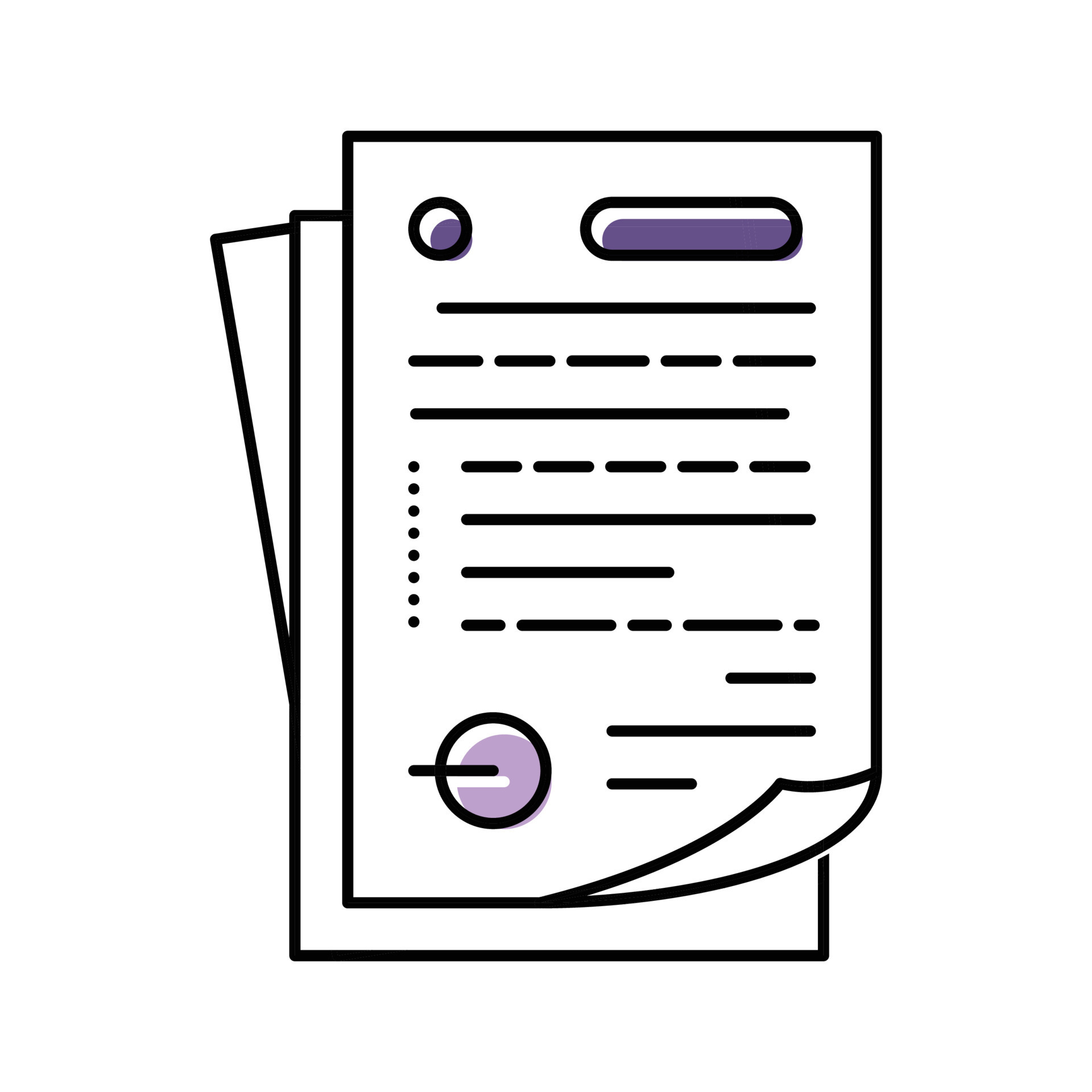 Paperwork Document Color Icon Vector Illustration 21142828 Vector Art
