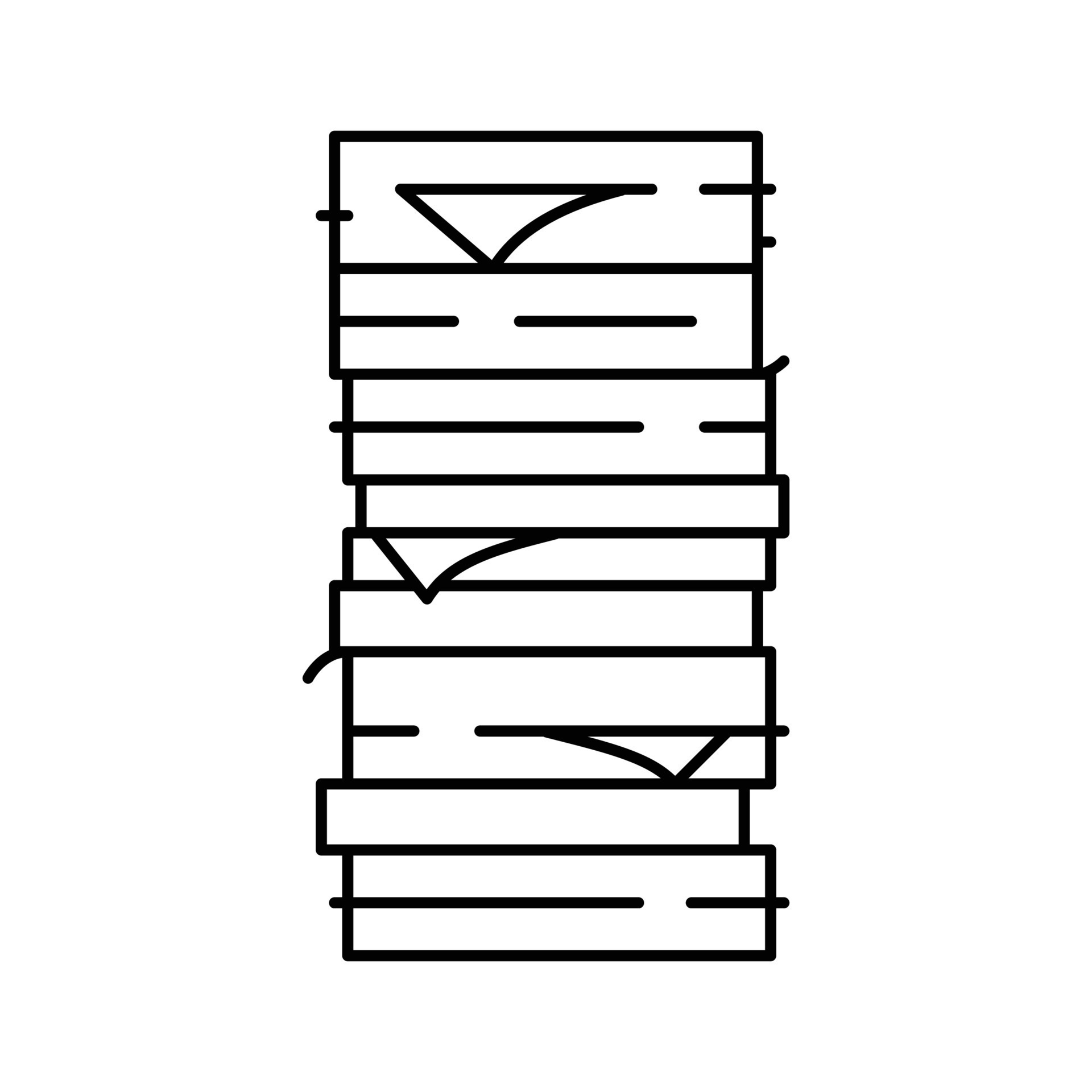 Stack Paper Document Line Icon Vector Illustration 21142832 Vector Art At Vecteezy