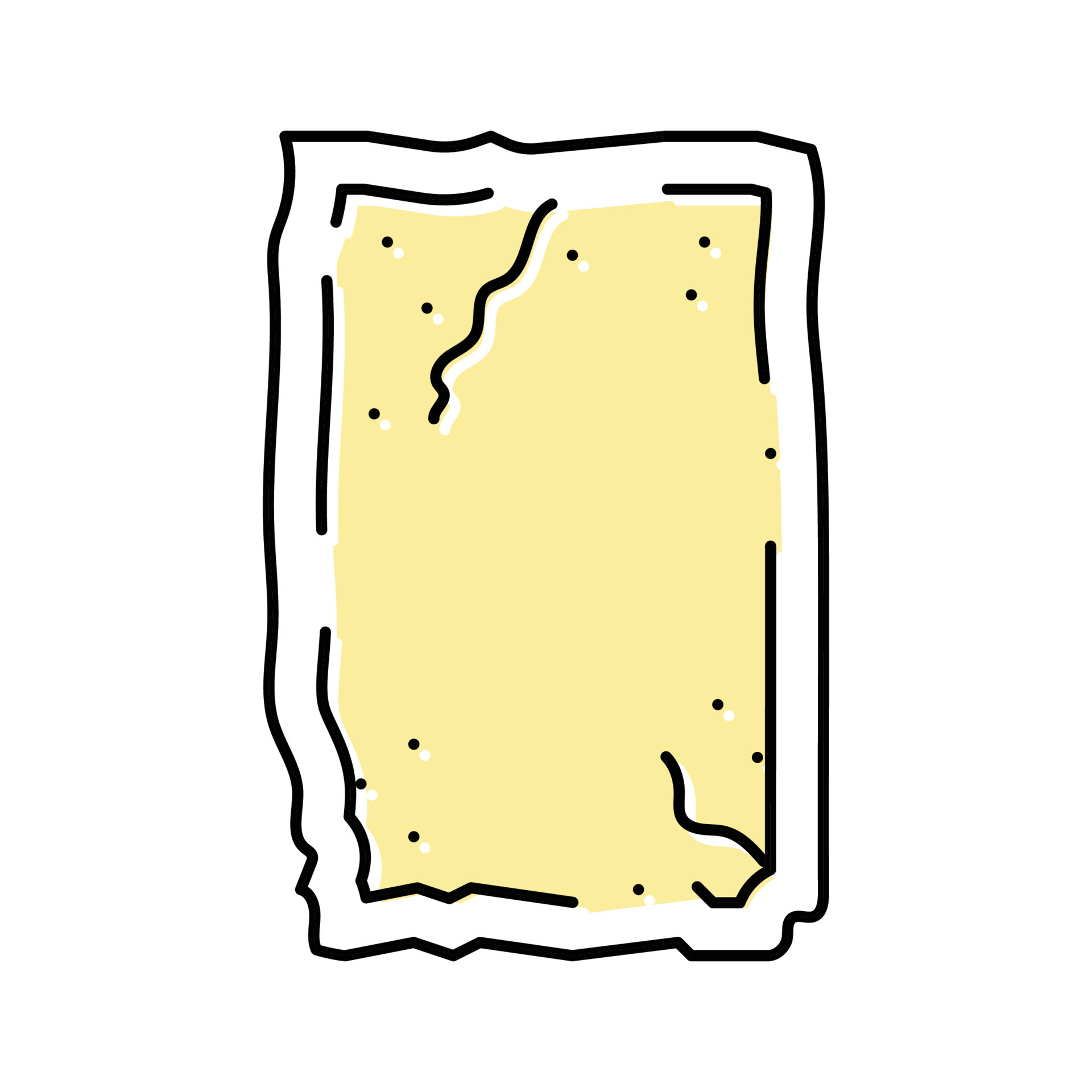 vintage paper color icon vector illustration 21142842 Vector Art at ...