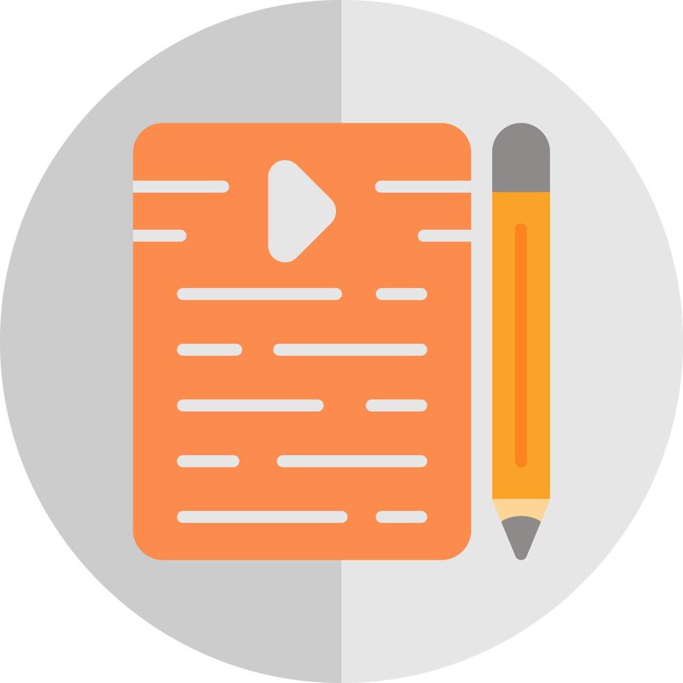 Script Writing Vector Icon Design 21150996 Vector Art At Vecteezy