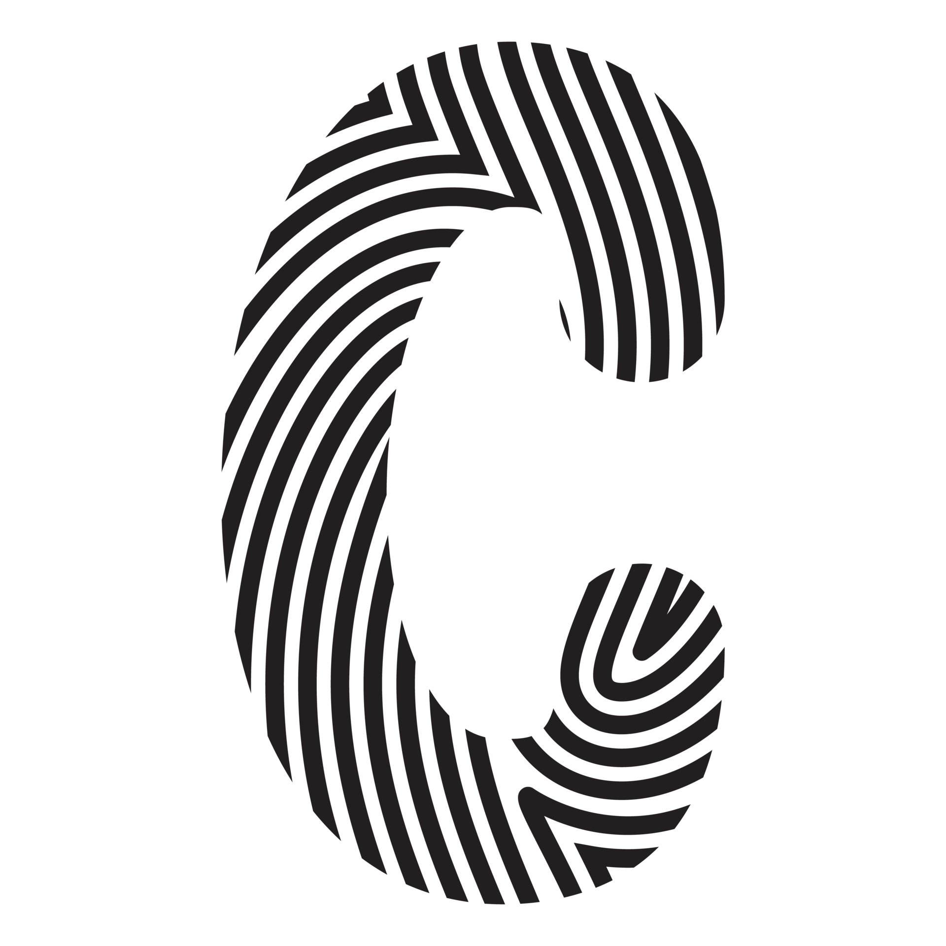 Free Handwritten Letter C Aesthetic Word Alphabet Fingerprint Cute Abstract 21154483 PNG with ...