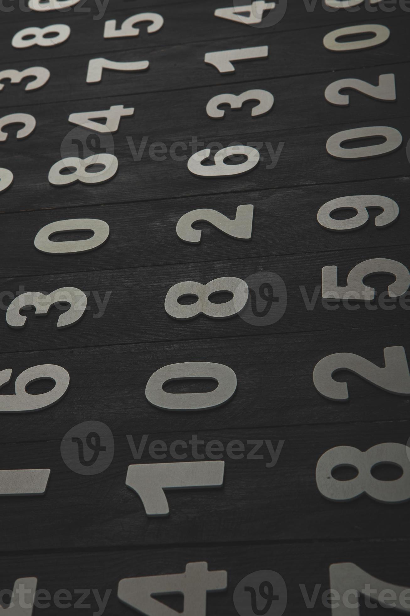 Background Of Numbers From Zero To Nine Finance Data Concept Mathematic Seamless Pattern