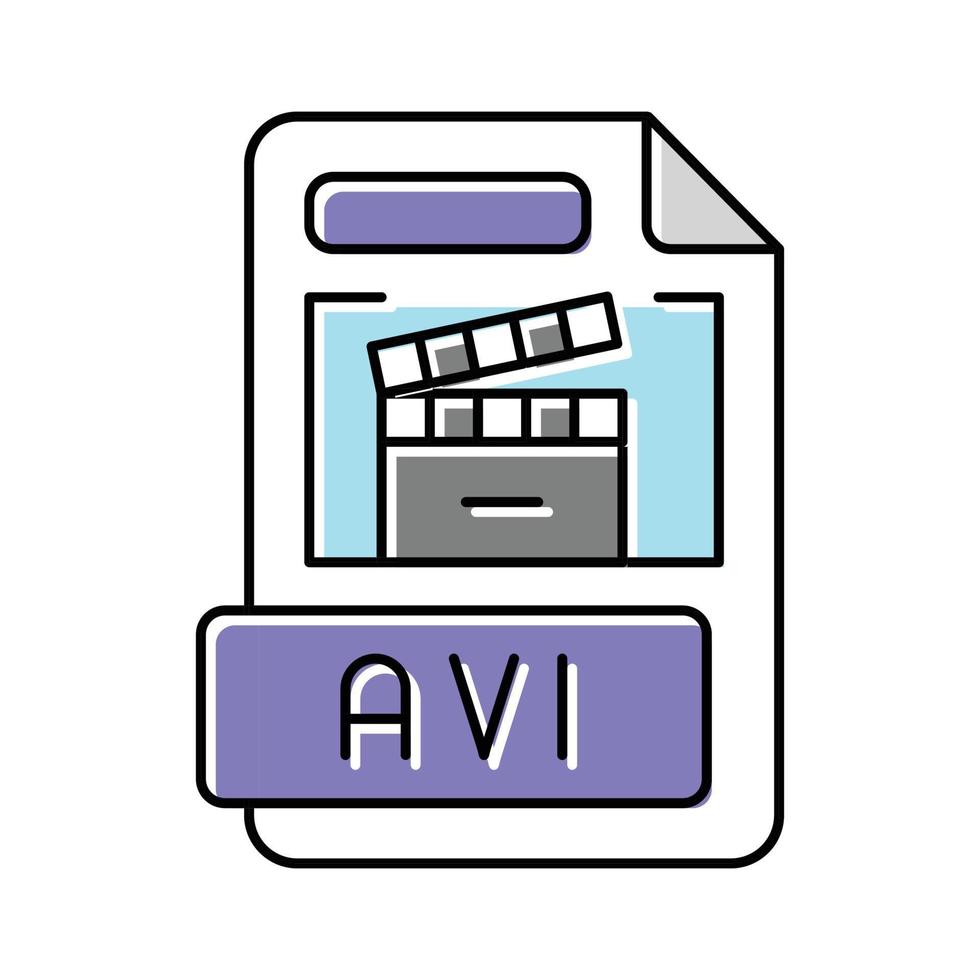 avi file format document color icon vector illustration 21157255 Vector ... avi file format document color icon vector illustration 21157255 Vector ...