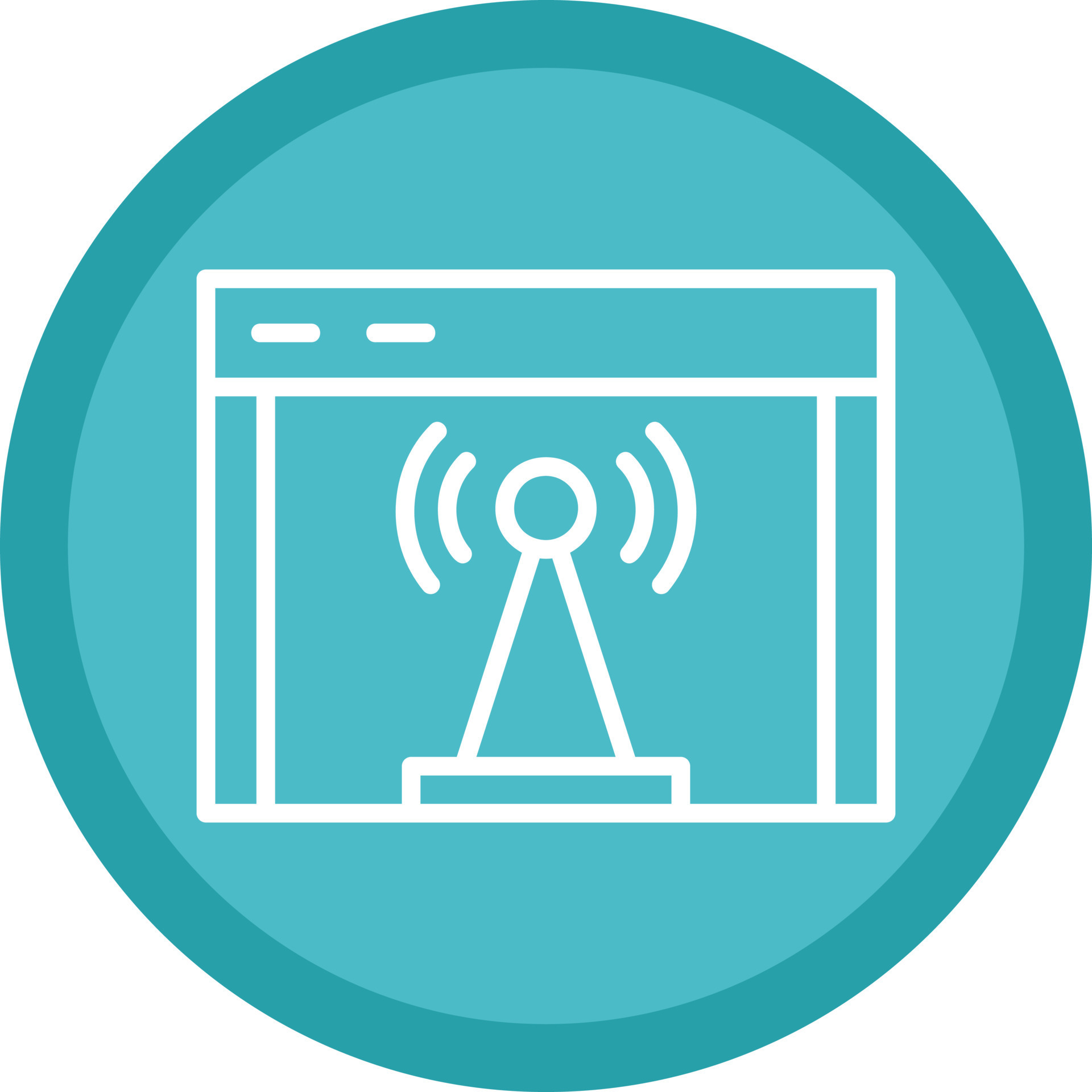 WEbcast Vector Icon Design 21158697 Vector Art at Vecteezy