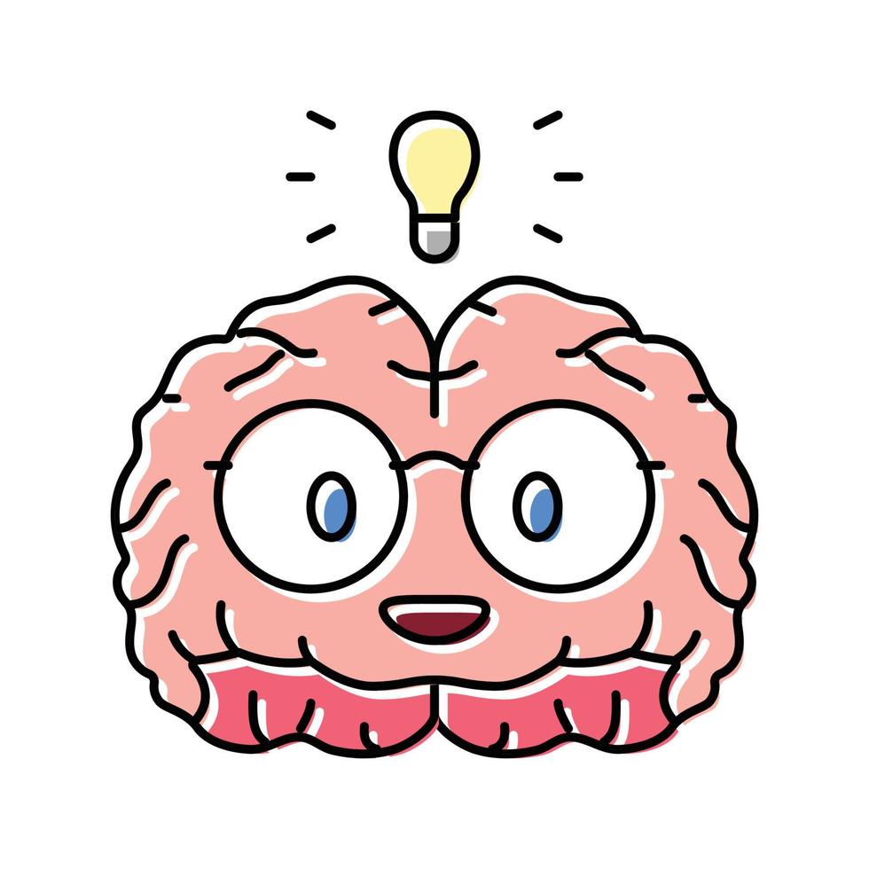Smart Brain Human Color Icon Vector Illustration 21159597 Vector Art At Vecteezy