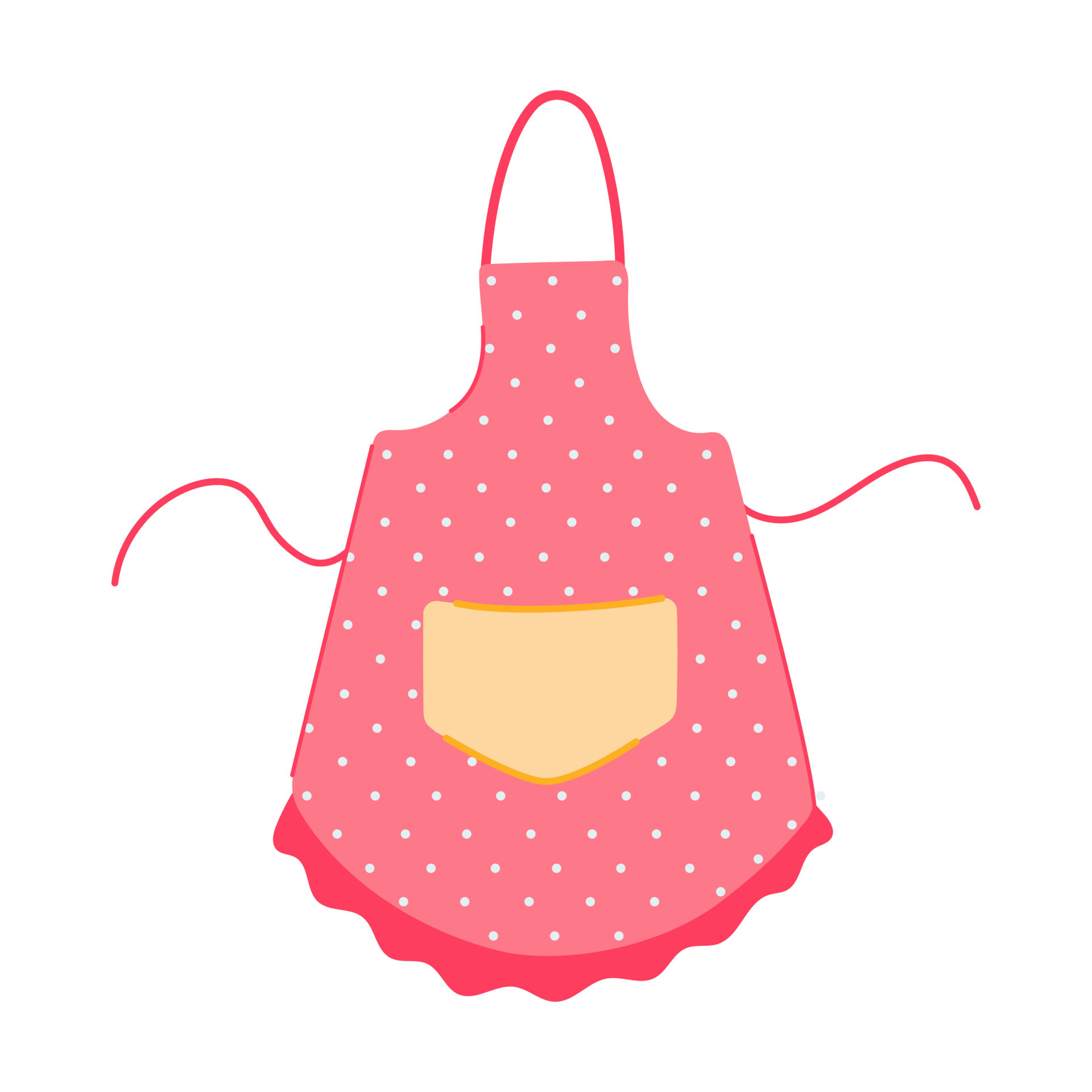 Fabric Apron Kitchen Cartoon Vector Illustration 21161593 Vector Art At Vecteezy