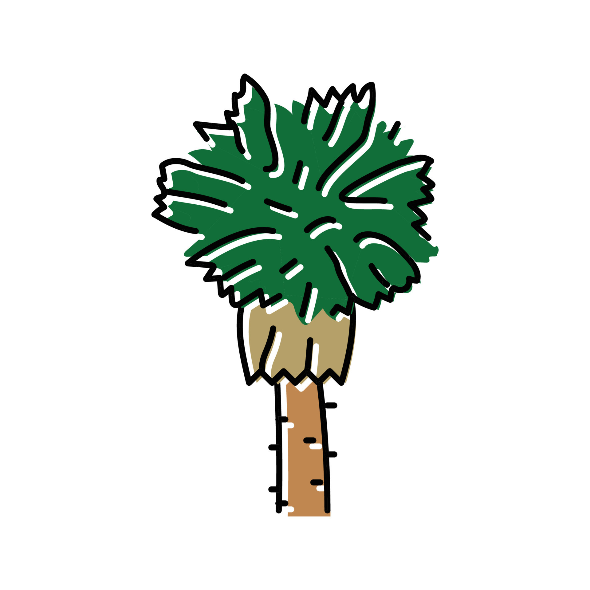 mexican fan palm tree color icon vector illustration 21163664 Vector ... mexican fan palm tree color icon vector illustration 21163664 Vector ...