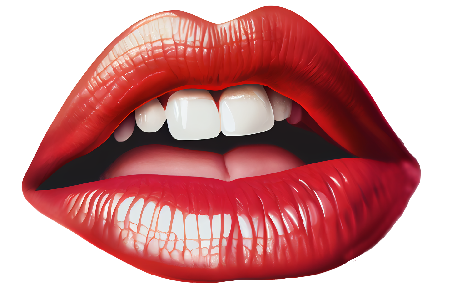 Sexy Women's Lips, Mouth, Teeth. Transparent background 21164999 PNG