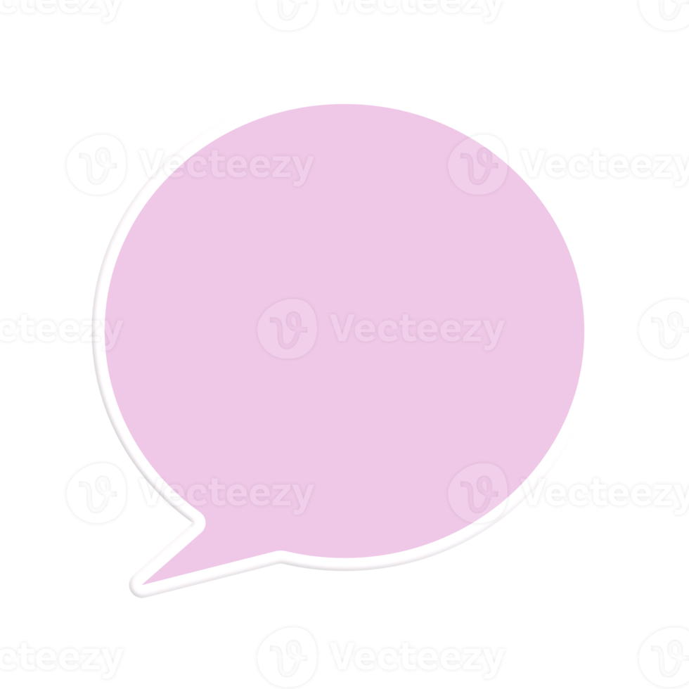 speech bubble 3D 21168513 PNG