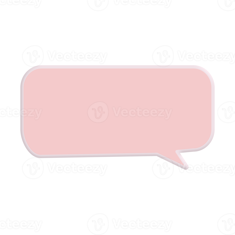 speech bubble 3D 21168515 PNG