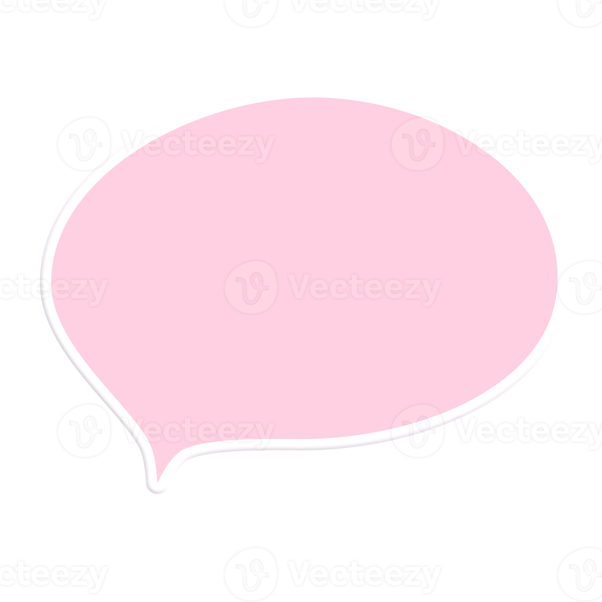speech bubble 3D 21168704 PNG