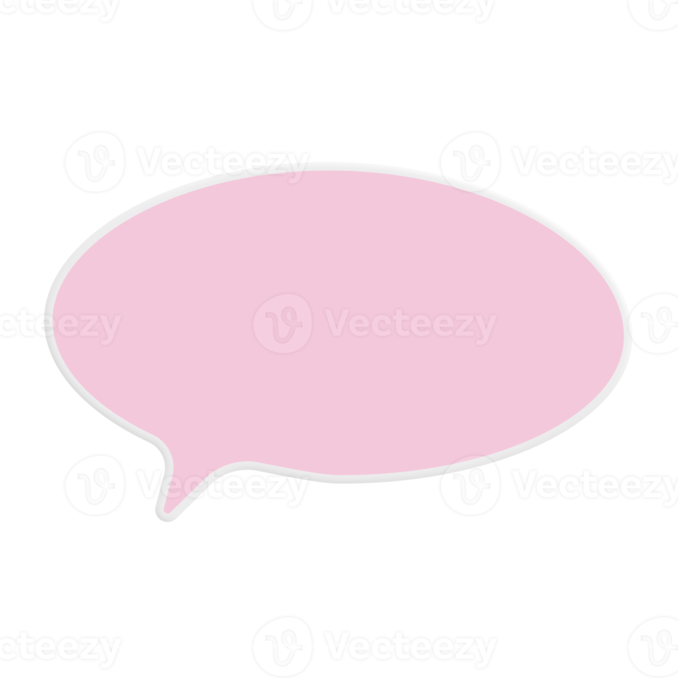 speech bubble 3D 21168844 PNG