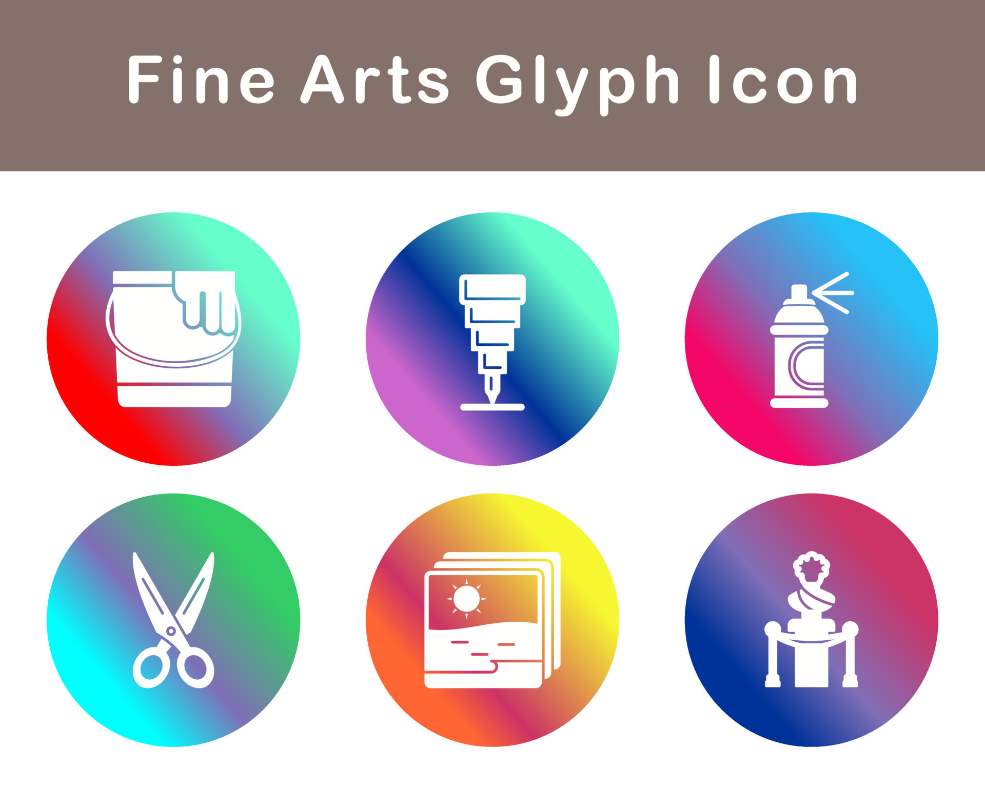 Fine Arts Vector Icon Set 21171360 Vector Art at Vecteezy