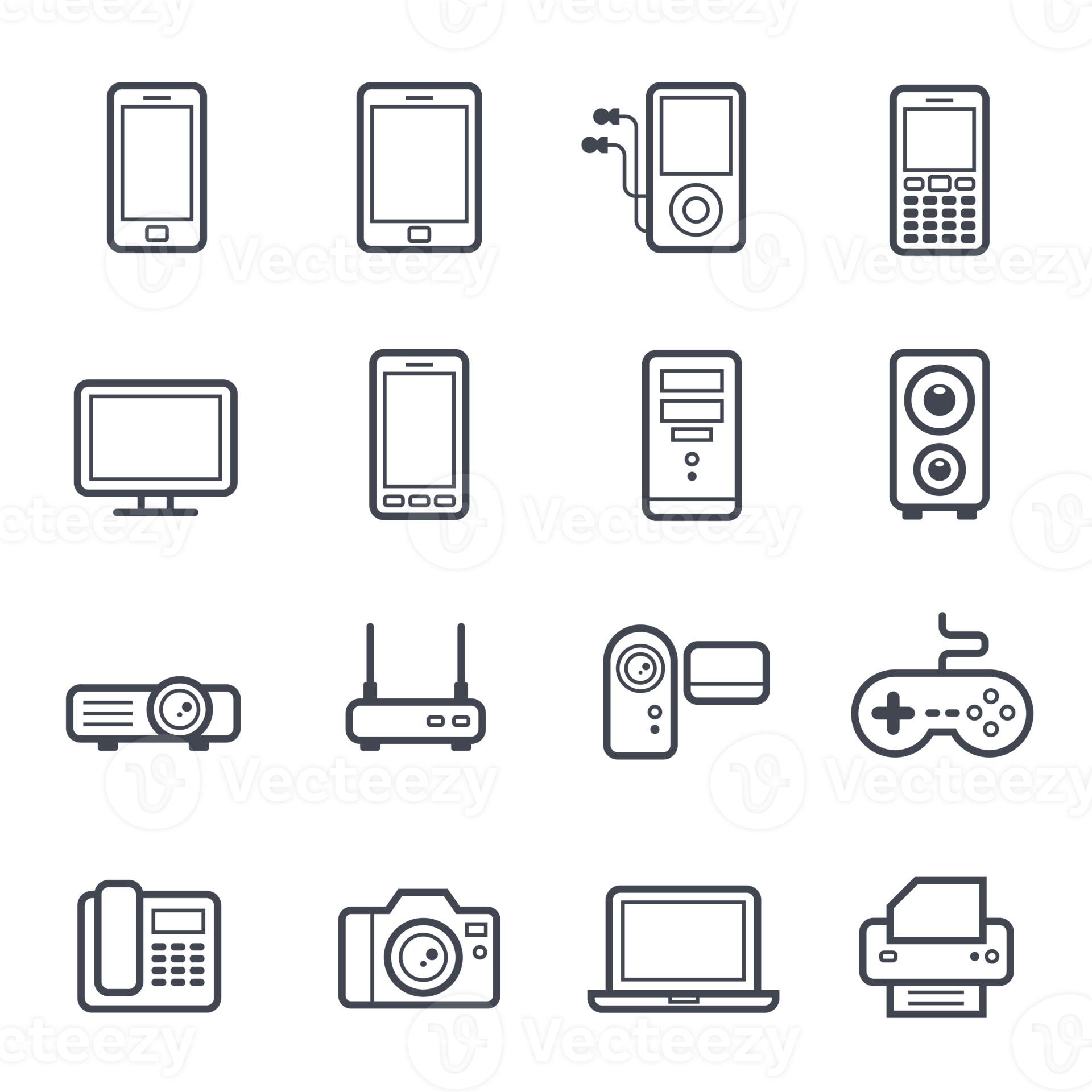 Technology And Devices Line Icon 21179111 Png
