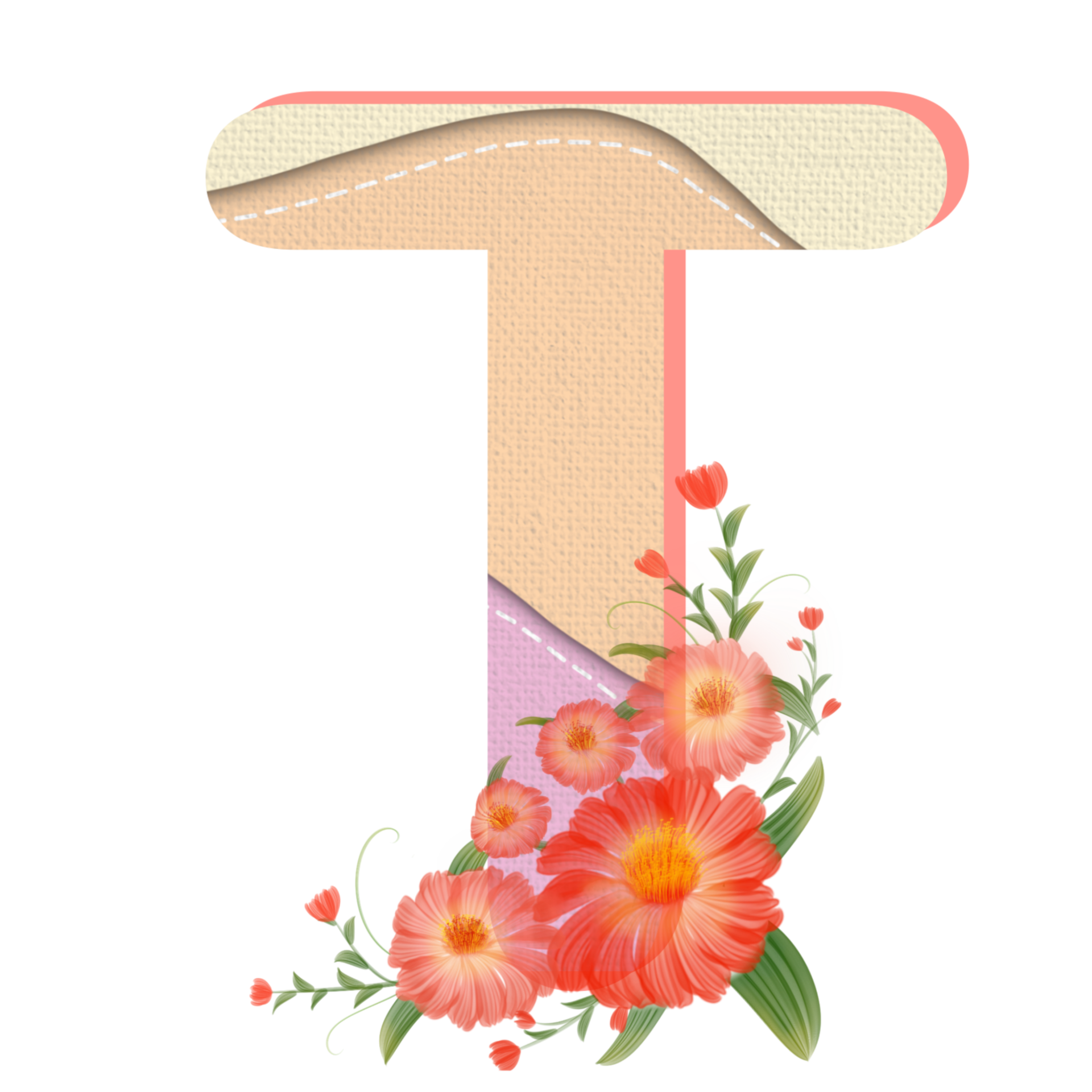 Free Floral Alphabet Letters Set With Watercolor Leaf Monogram free-floral-alphabet-letters-set-with-watercolor-leaf-monogram