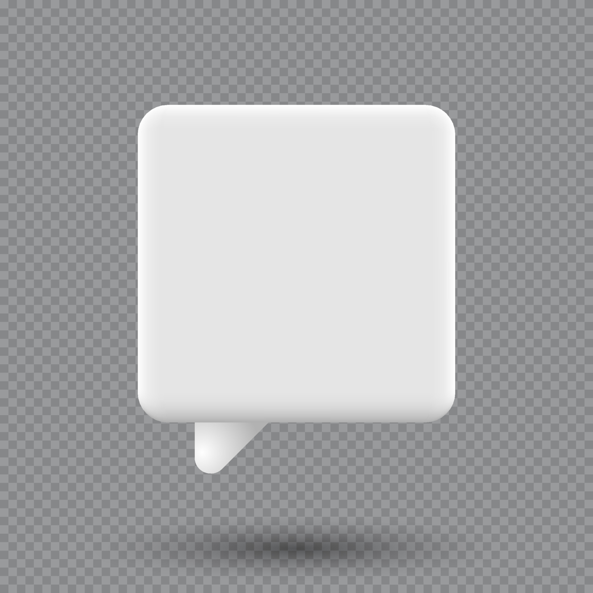 3d speech bubble icon. 3d chat icon. Chat message icon. White text box ...