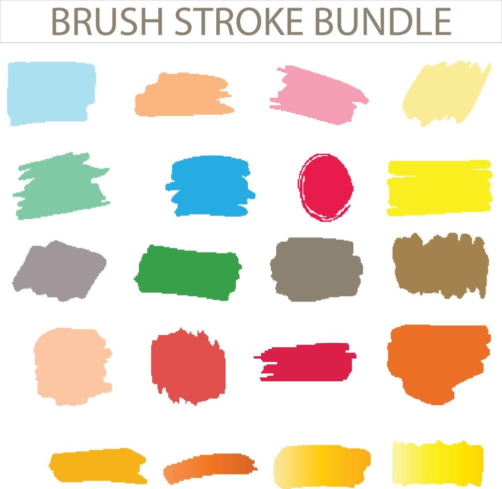 Brush Stroke Bundle 21185256 Vector Art at Vecteezy