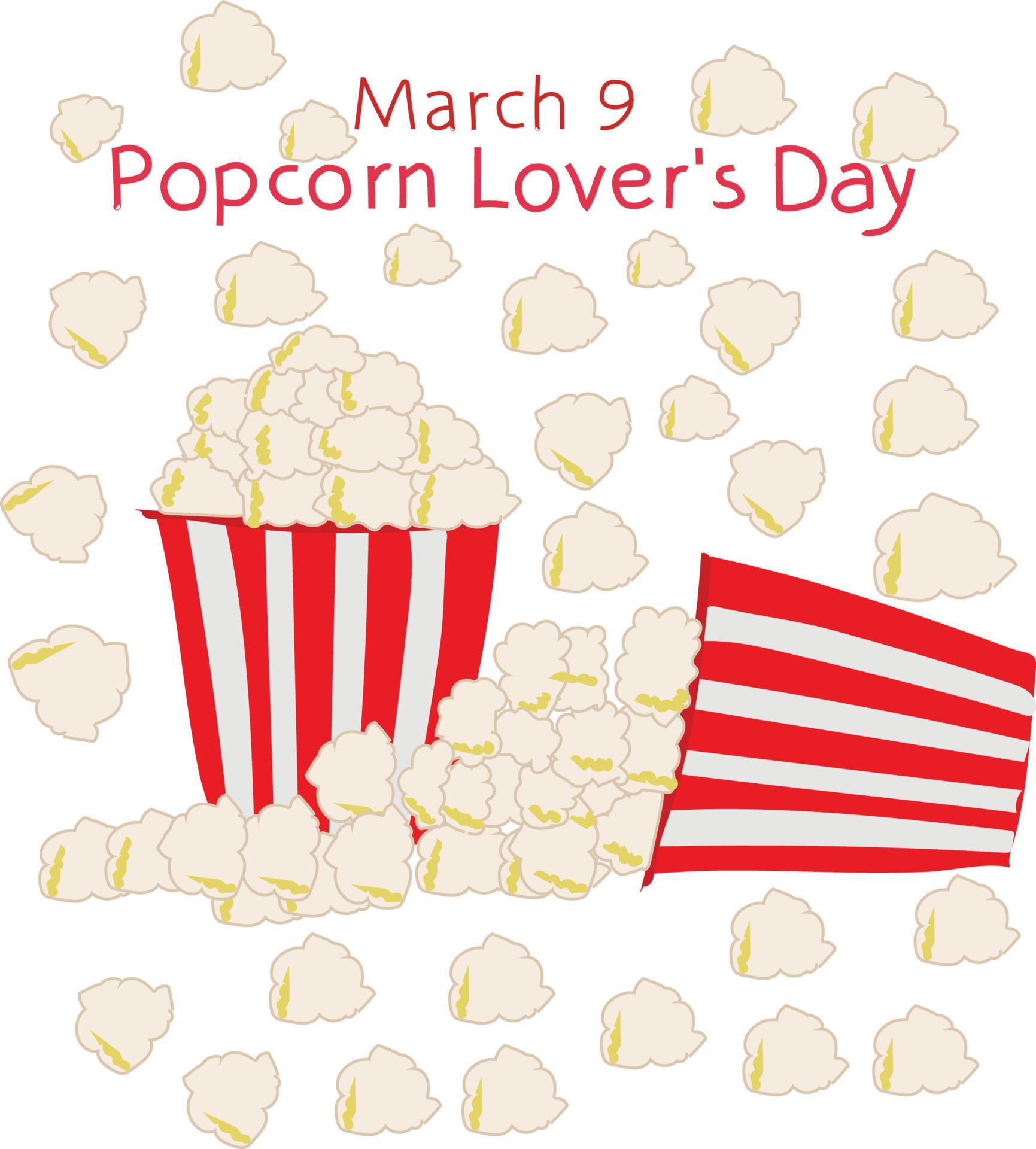 Popcorn Lover's Day Vector illustration. 21186082 Vector Art at Vecteezy