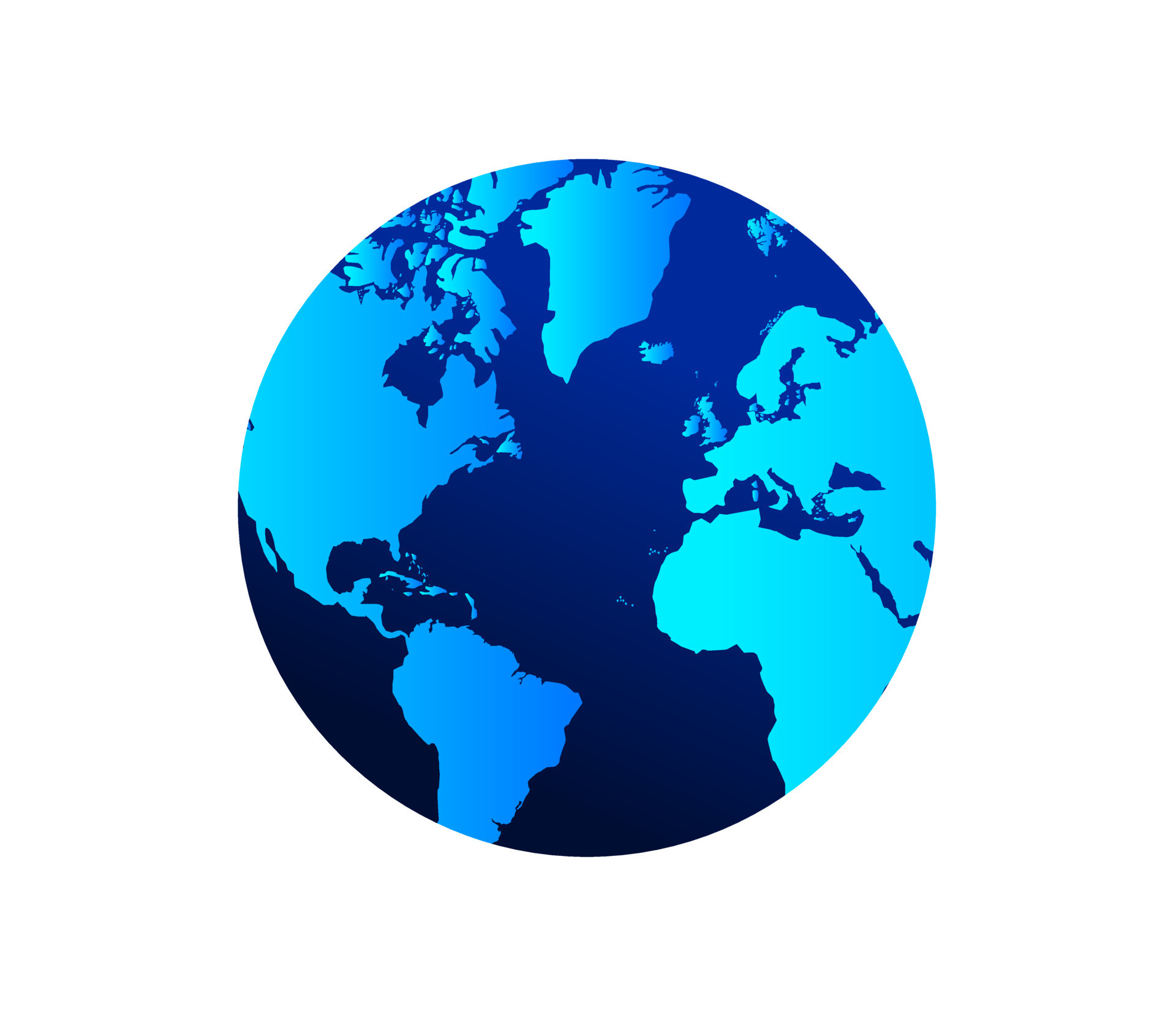 Earth globe with blue color vector illustration. world globe. World map ... Earth globe with blue color vector illustration. world globe. World map ...