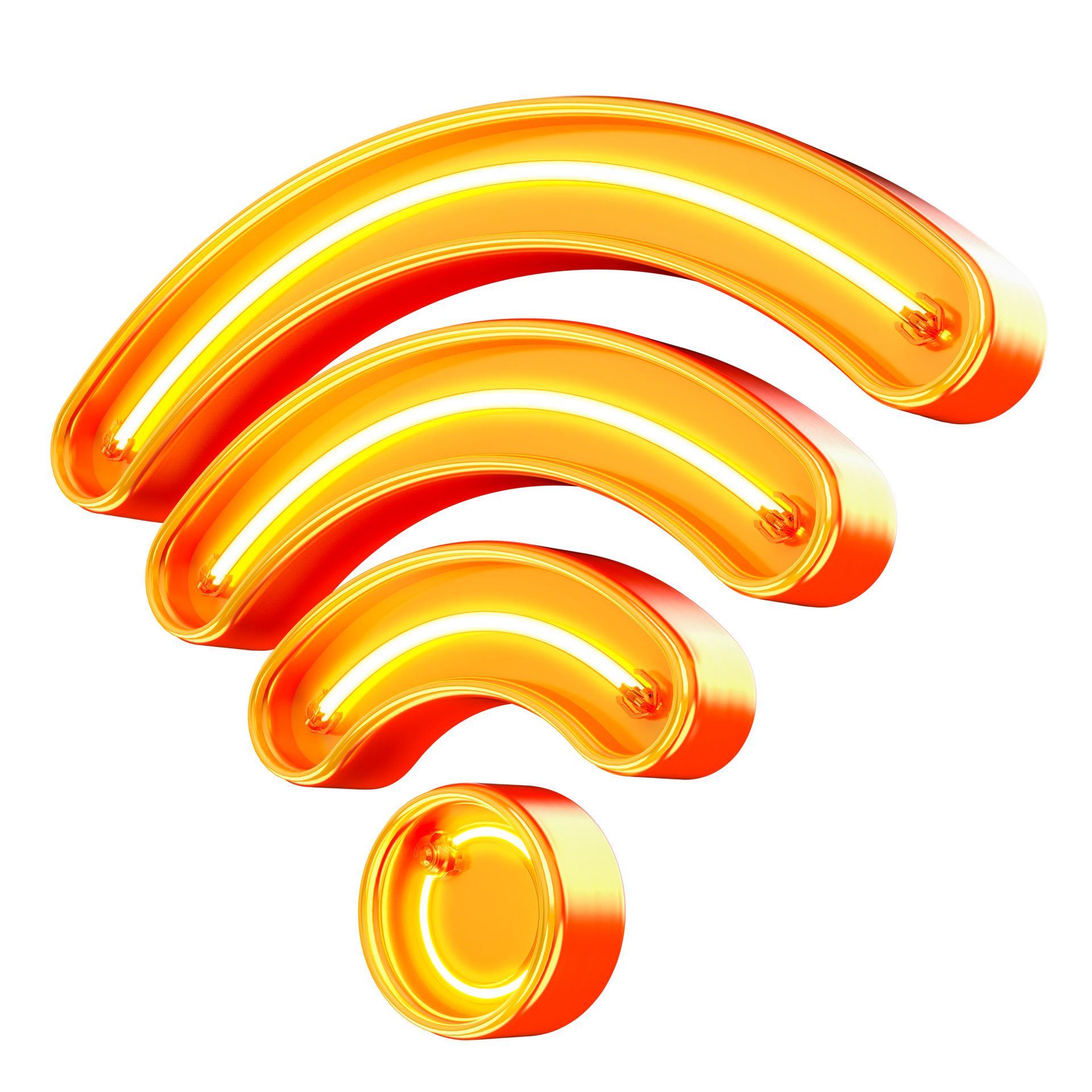 Wifi Logo Orange Png