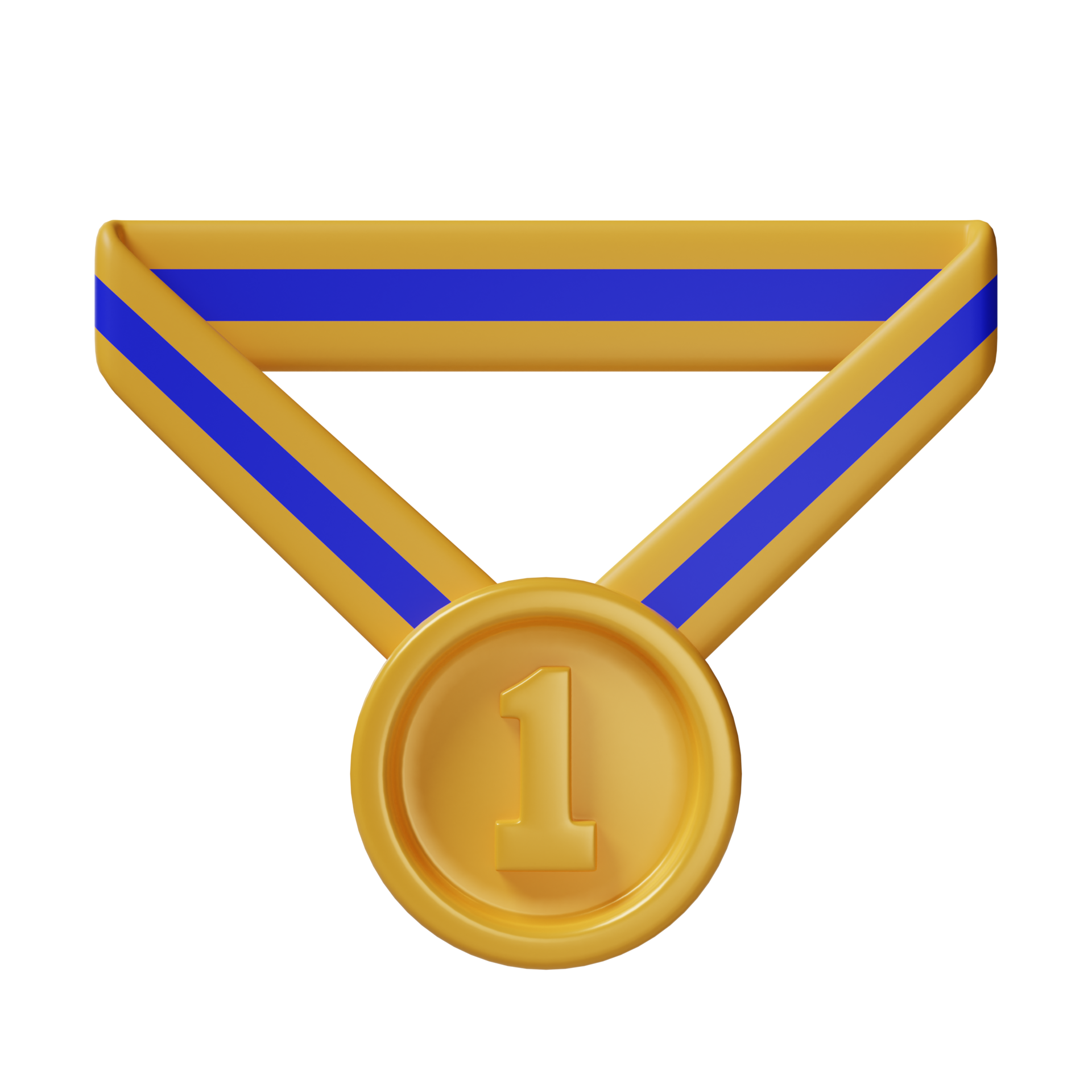 Gold Medal 3d Illustration 21186734 Png