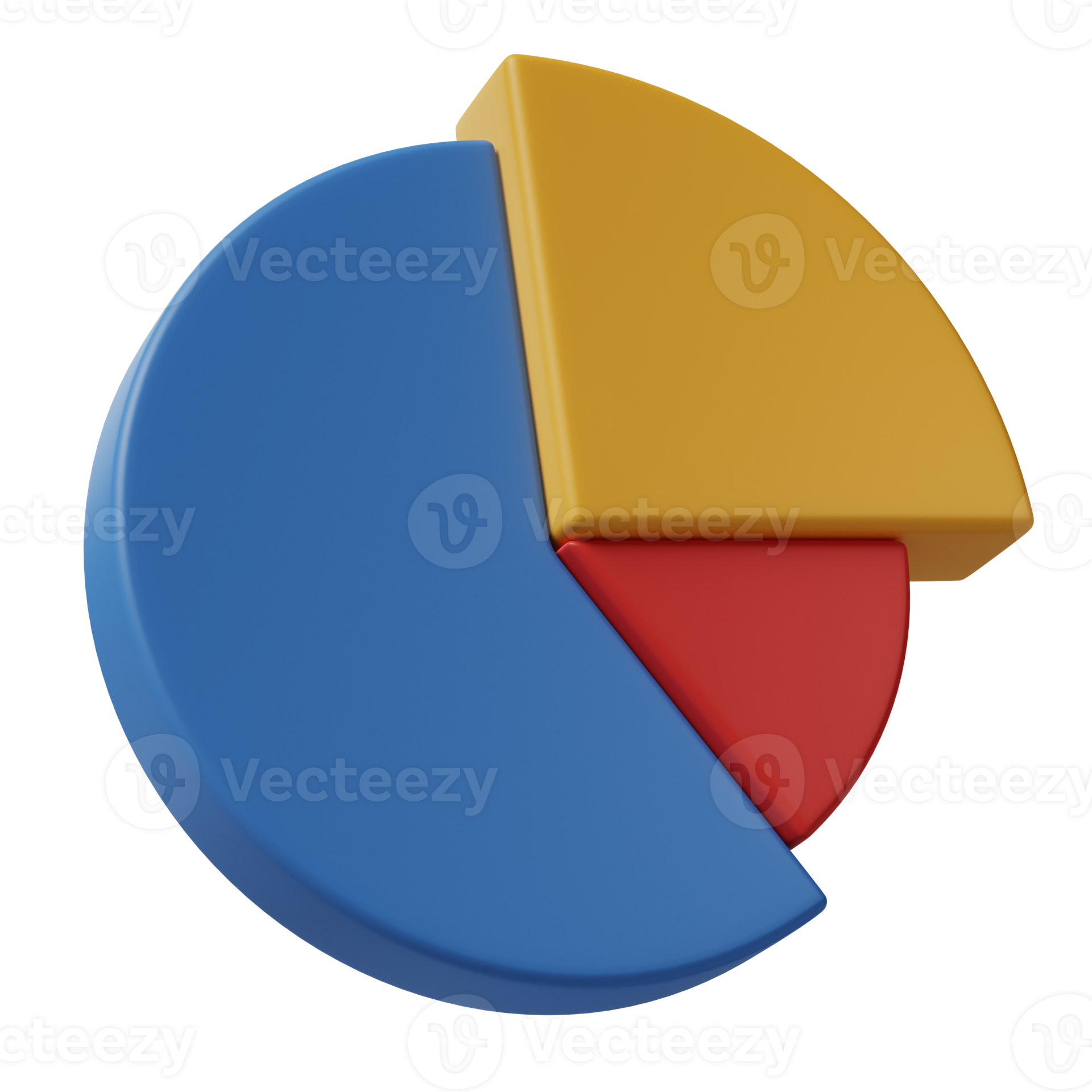Pie Chart 3d Illustration 21186901 Png