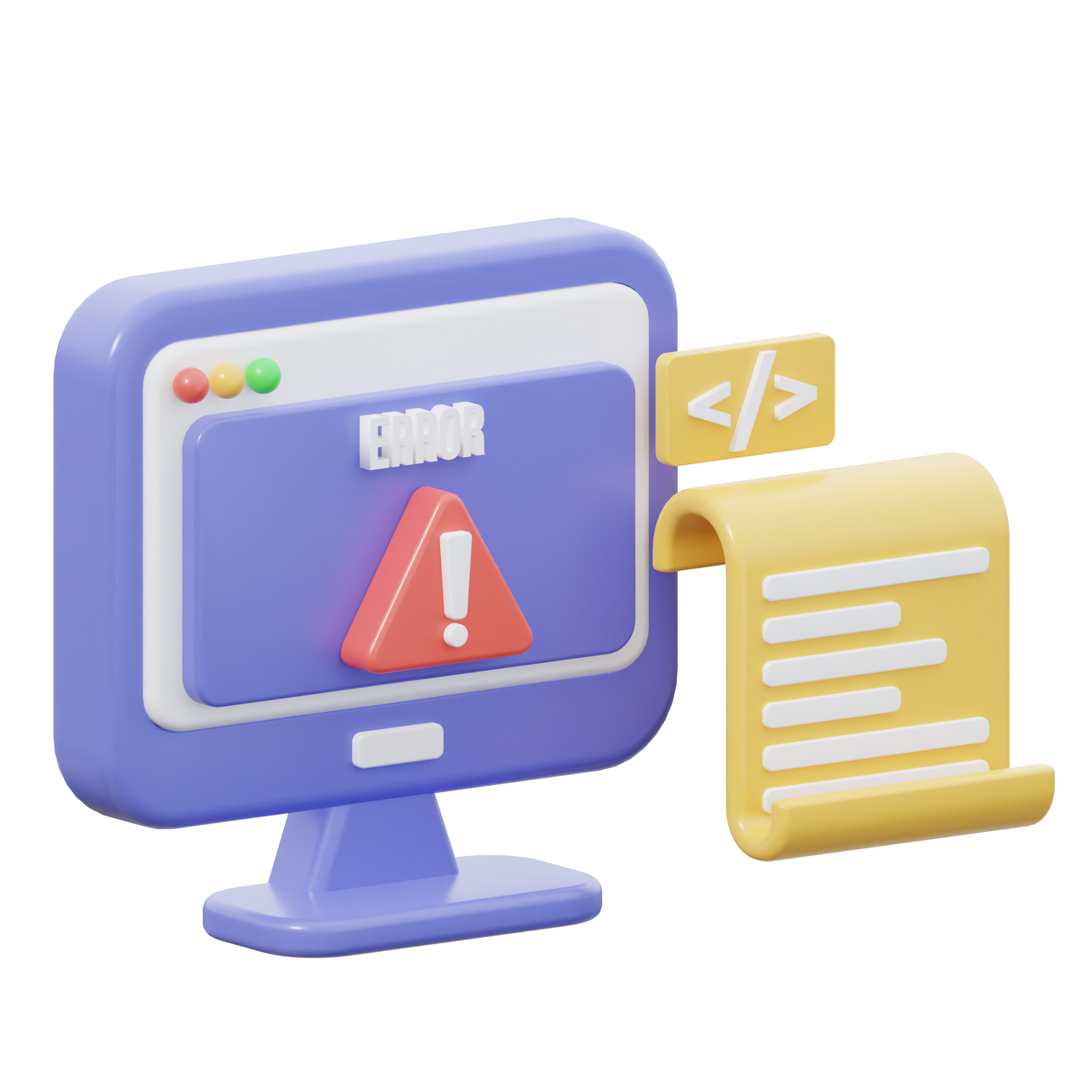 3d error ilustración 21187479 PNG