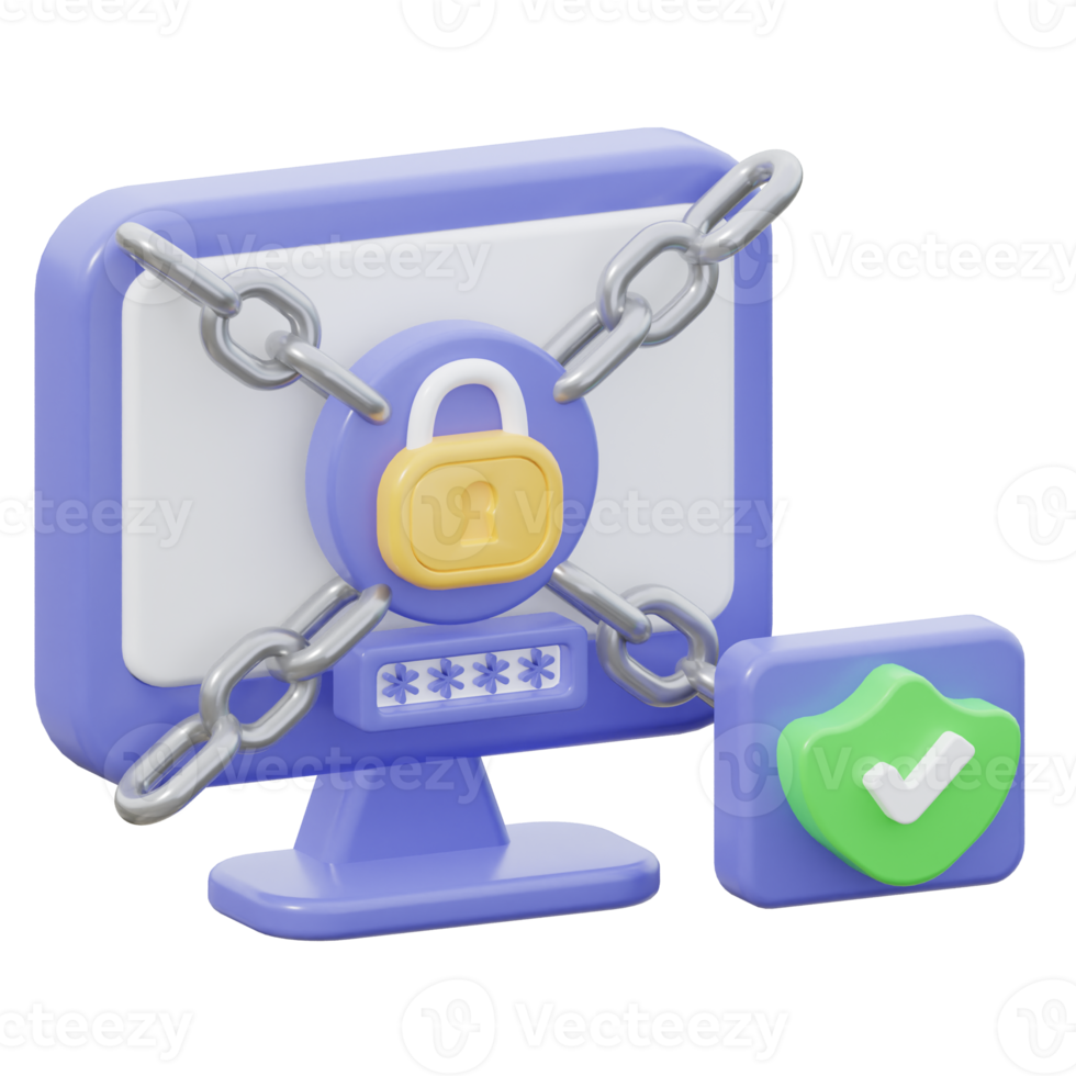 3d Cyber Security 21187486 Png