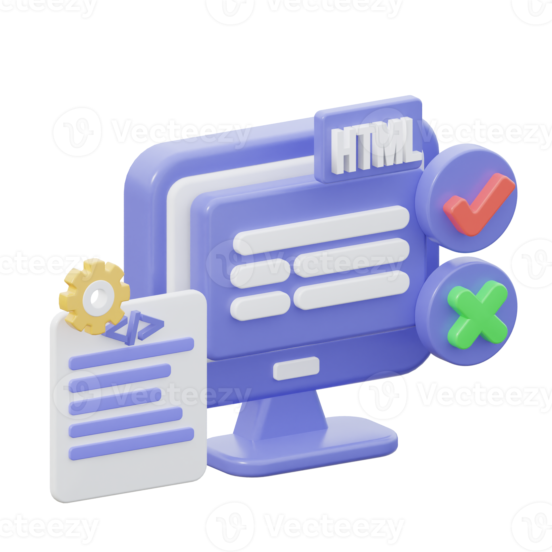 3d HTML illustration 21187501 PNG