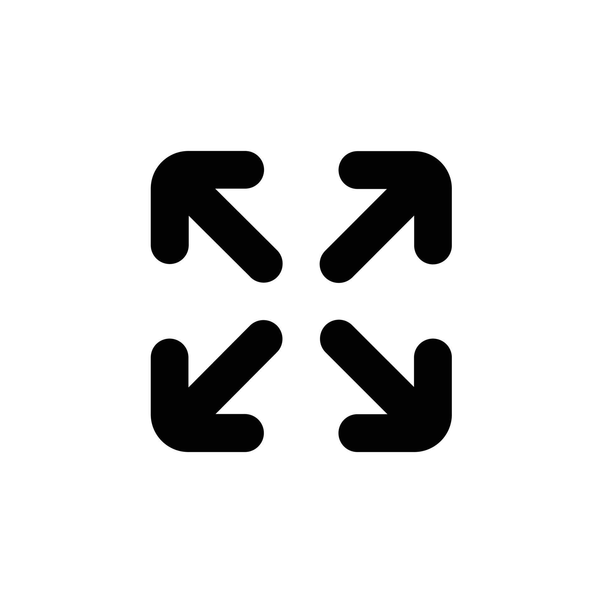 Maximize full screen screen outline icon in transparent background, basic app and web UI bold ...