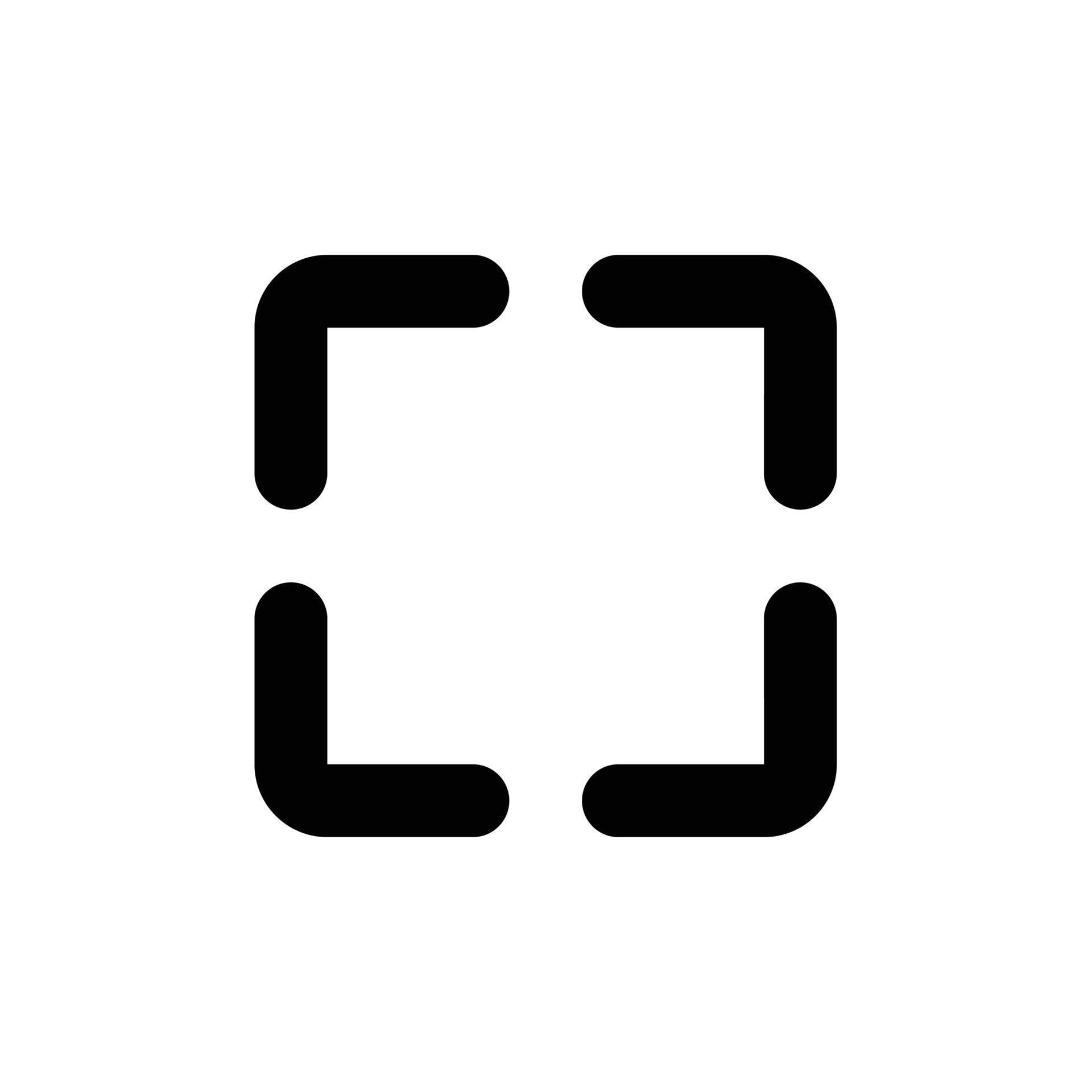 Maximize window screen outline icon in transparent background, basic app and web UI bold line ...