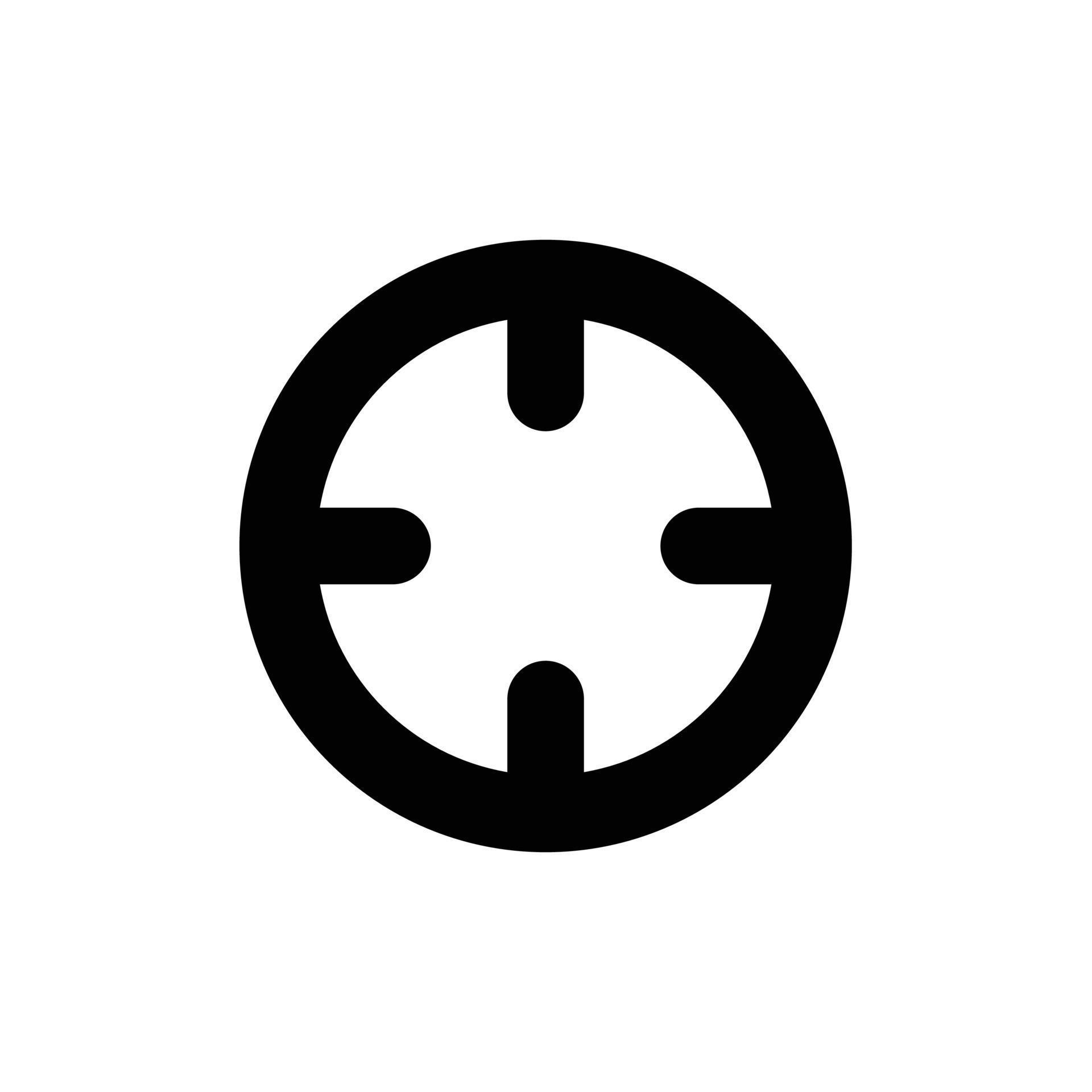 Target with outer circle icon in transparent background, basic app and web UI bold line icon ...