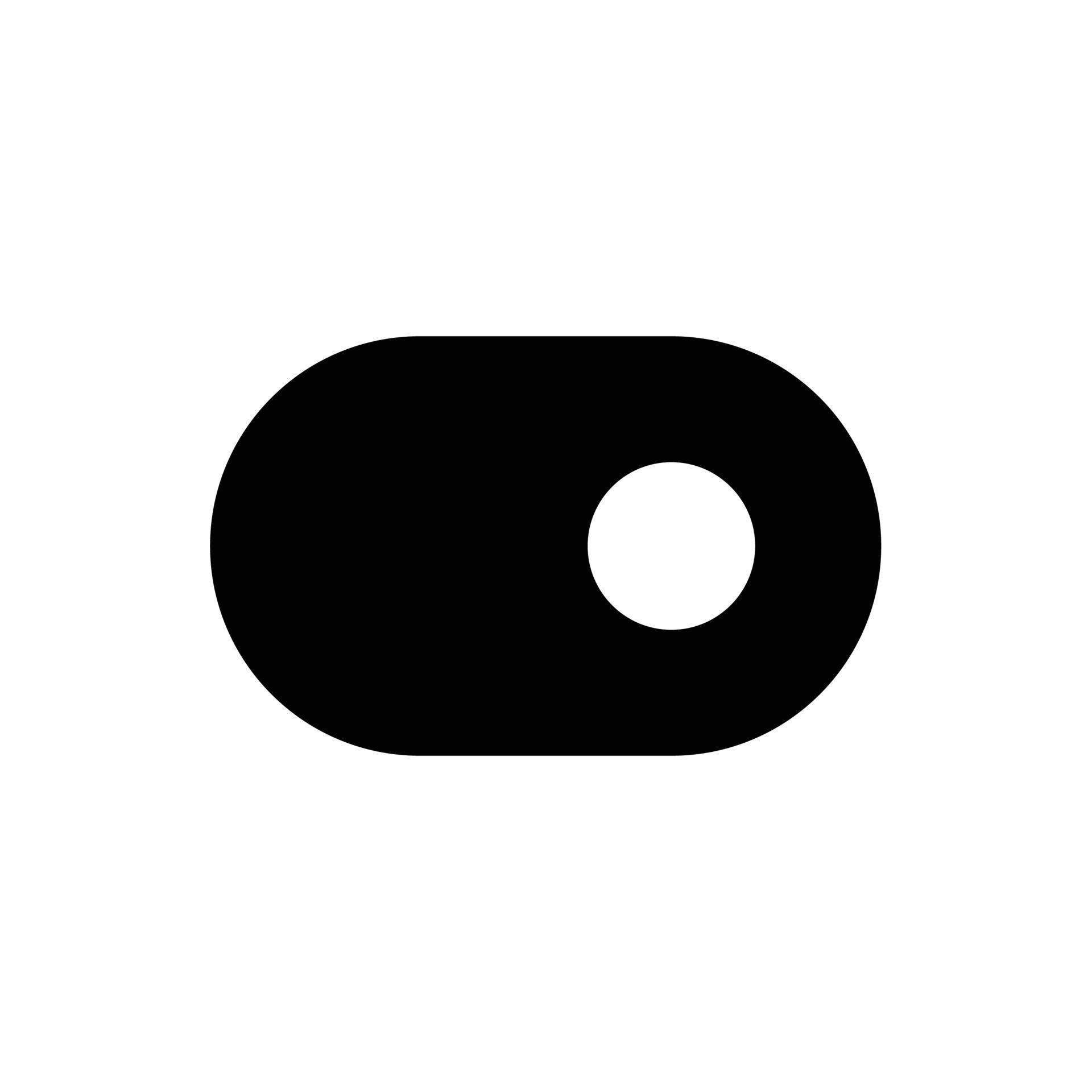 Toggle switch filled icon in transparent background, basic app and web UI bold line icon, EPS10 ...