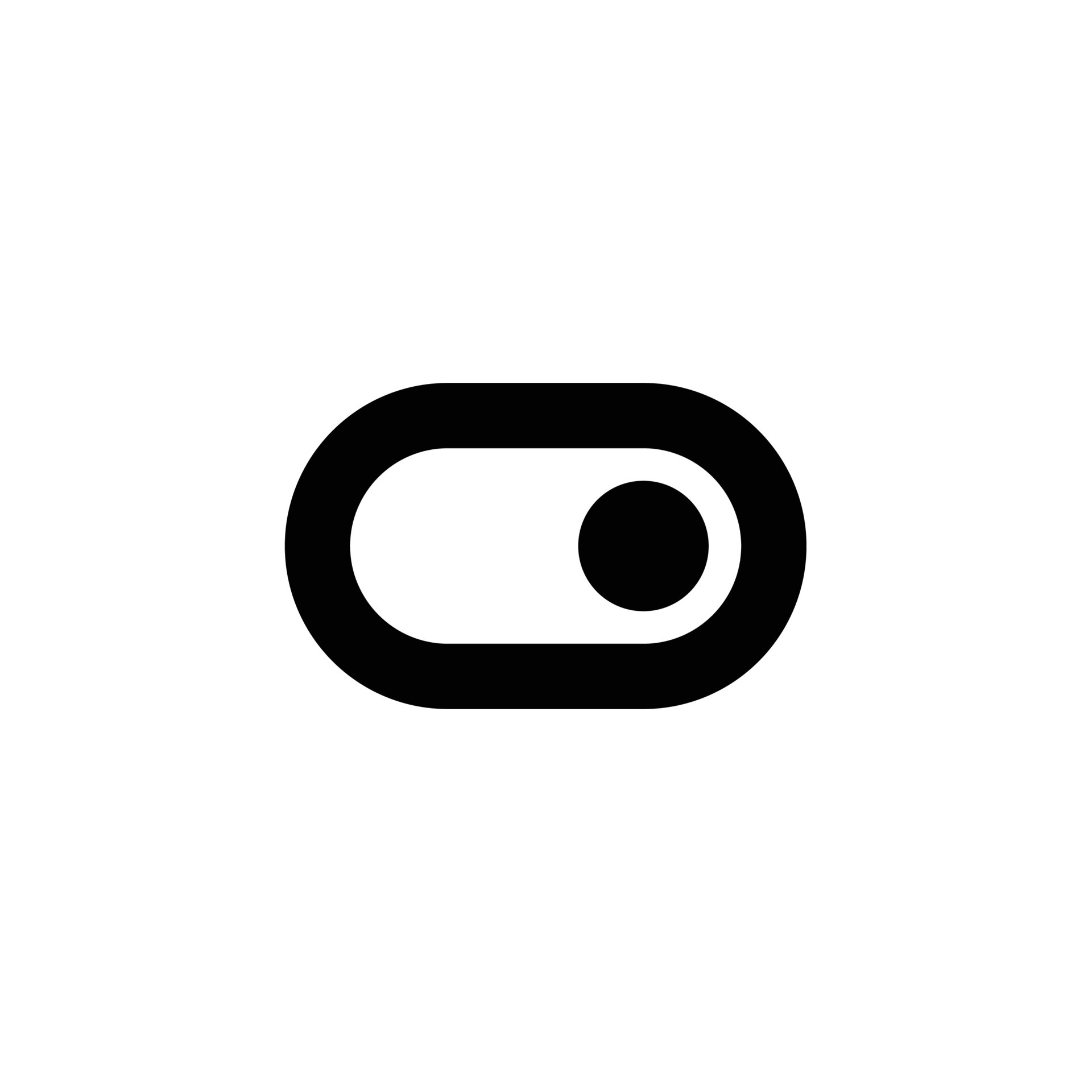 Toggle switch outline icon in transparent background, basic app and web ...