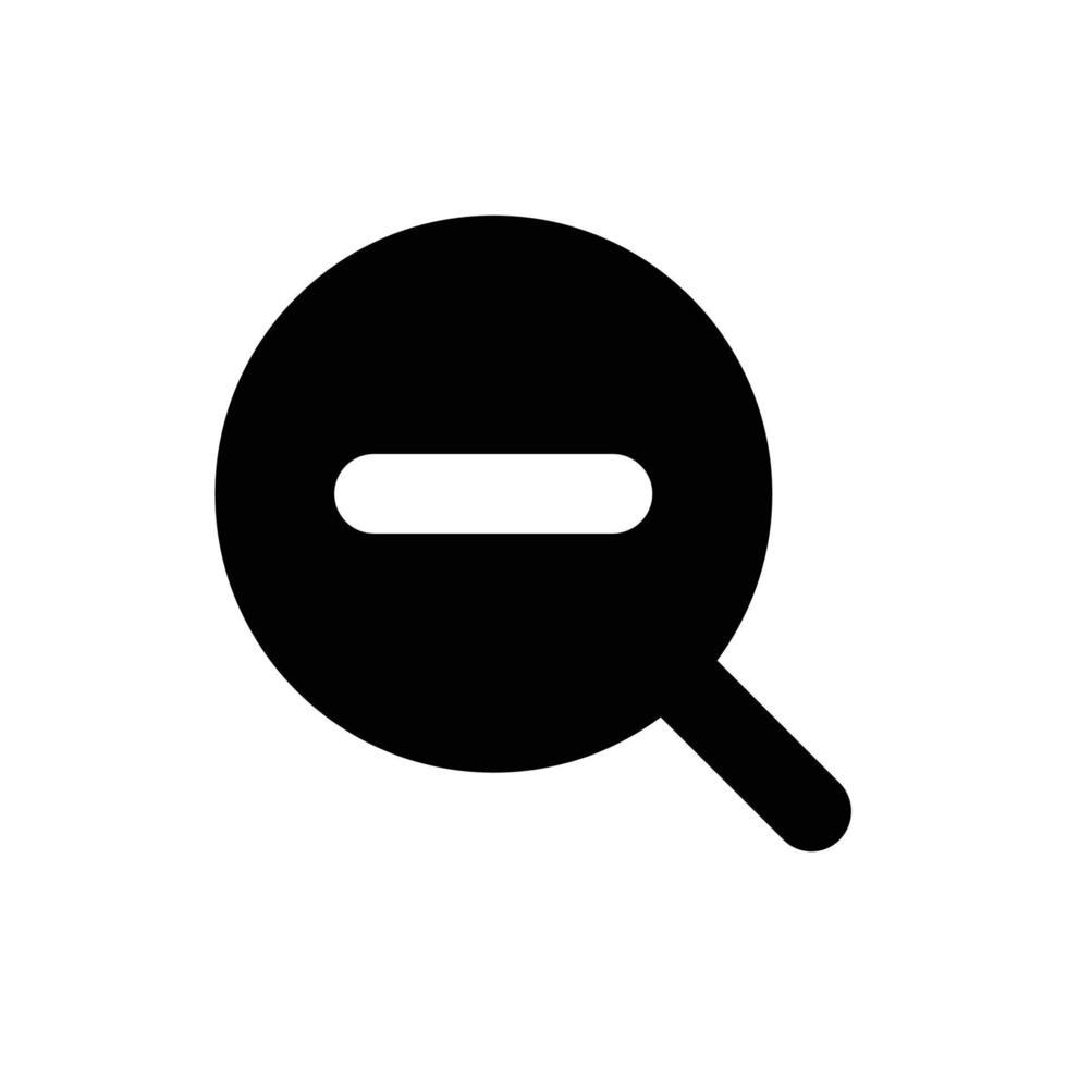 Zoom out filled icon in transparent background, basic app and web UI bold line icon, EPS10 ...