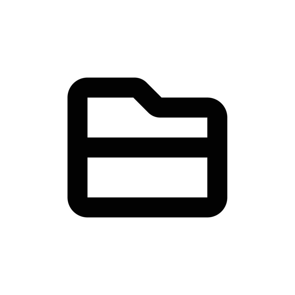 Folder filled icon with line in transparent background, basic app and web UI bold line icon ...