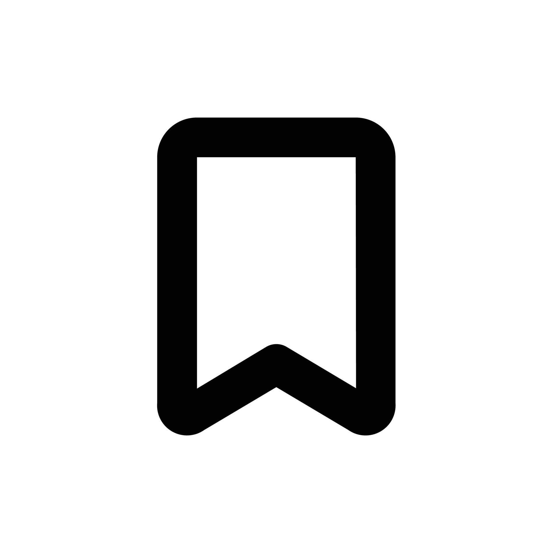 Bookmark filled icon in transparent background, basic app and web UI bold line icon, EPS10 ...