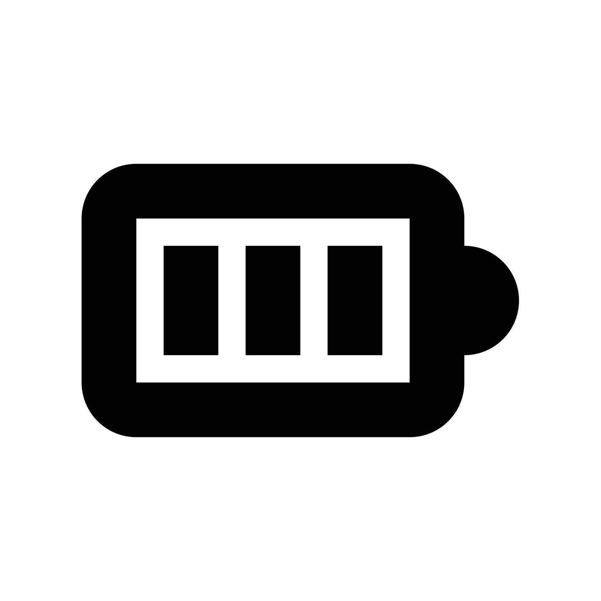 Full Battery outline icon in transparent background, basic app and web UI bold line icon, EPS10 ...
