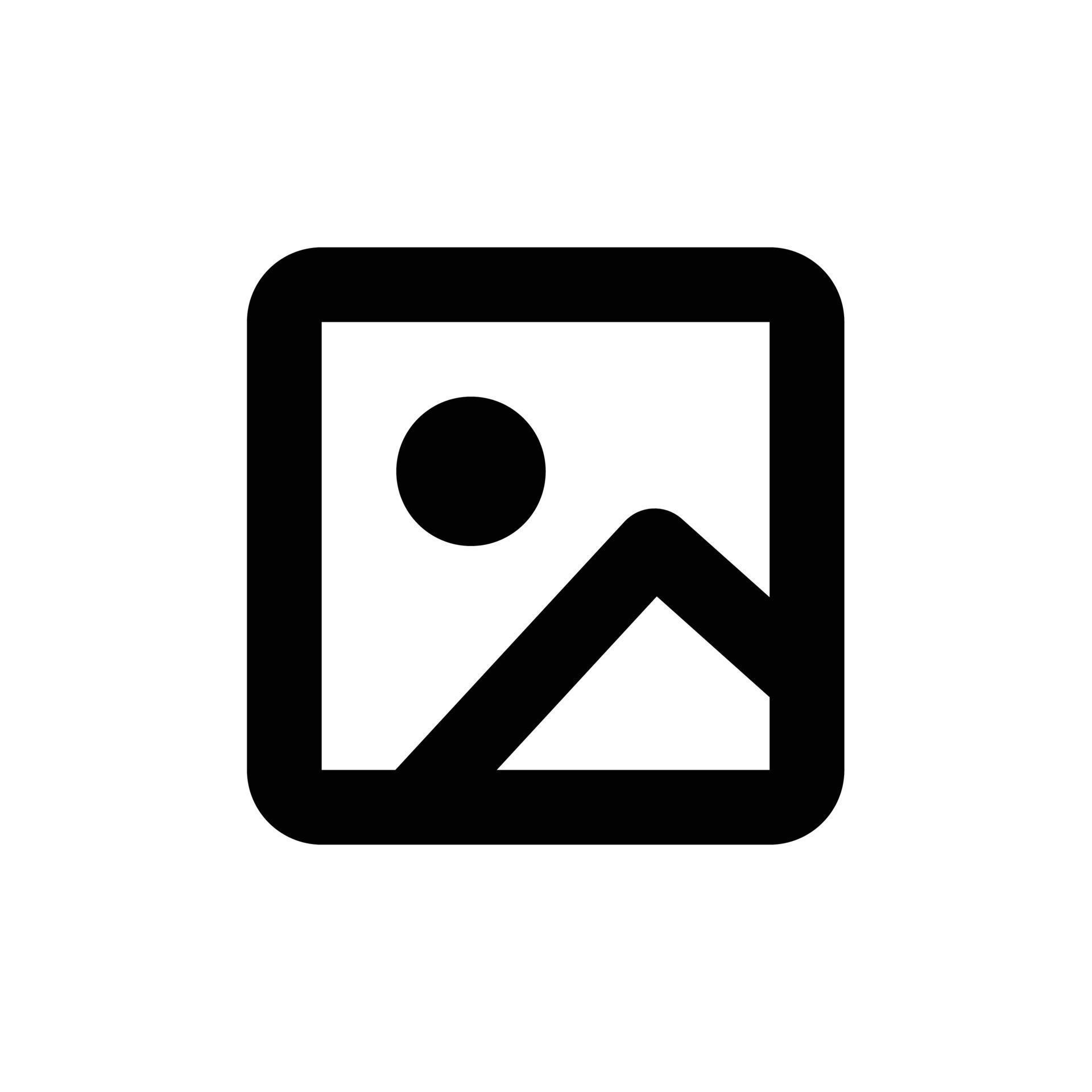 Photo image icon in transparent background, basic app and web UI bold line icon, EPS10 21190180 ...