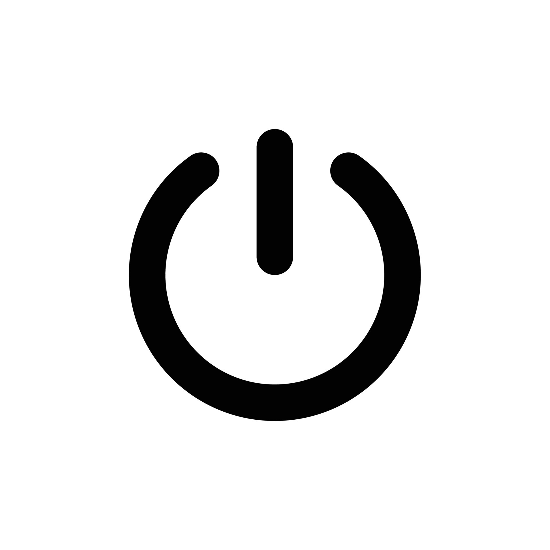 Power Button outline icon in transparent background, basic app and web ...