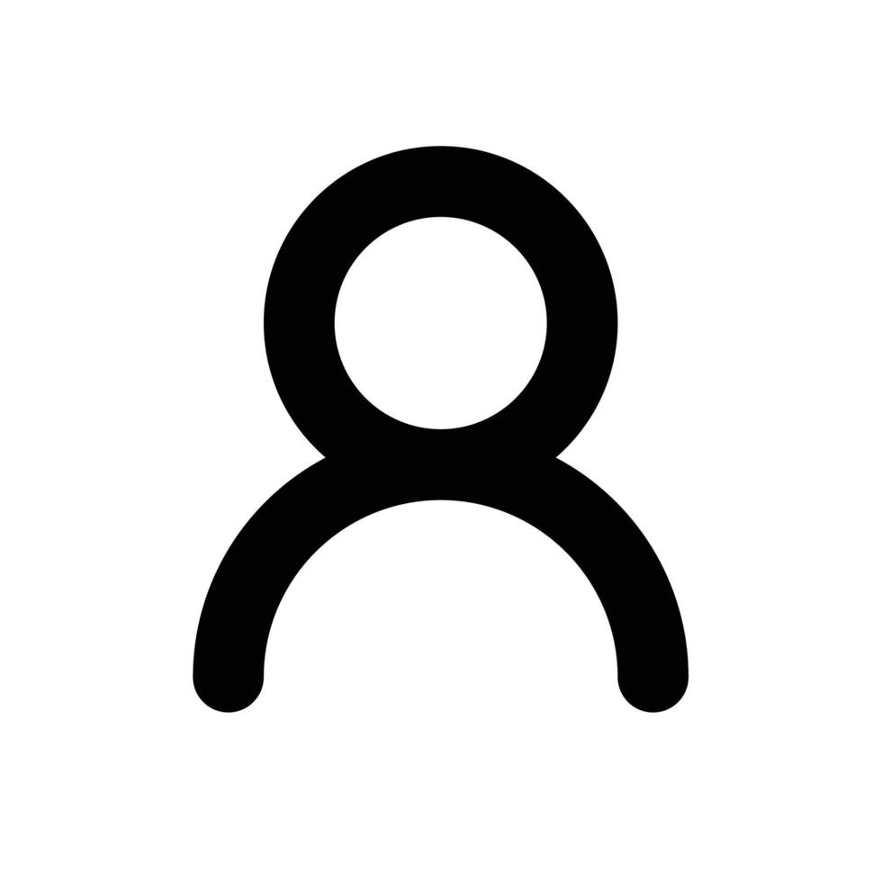 User, profile outline icon in transparent background, basic app and web UI bold line icon, EPS10 ...