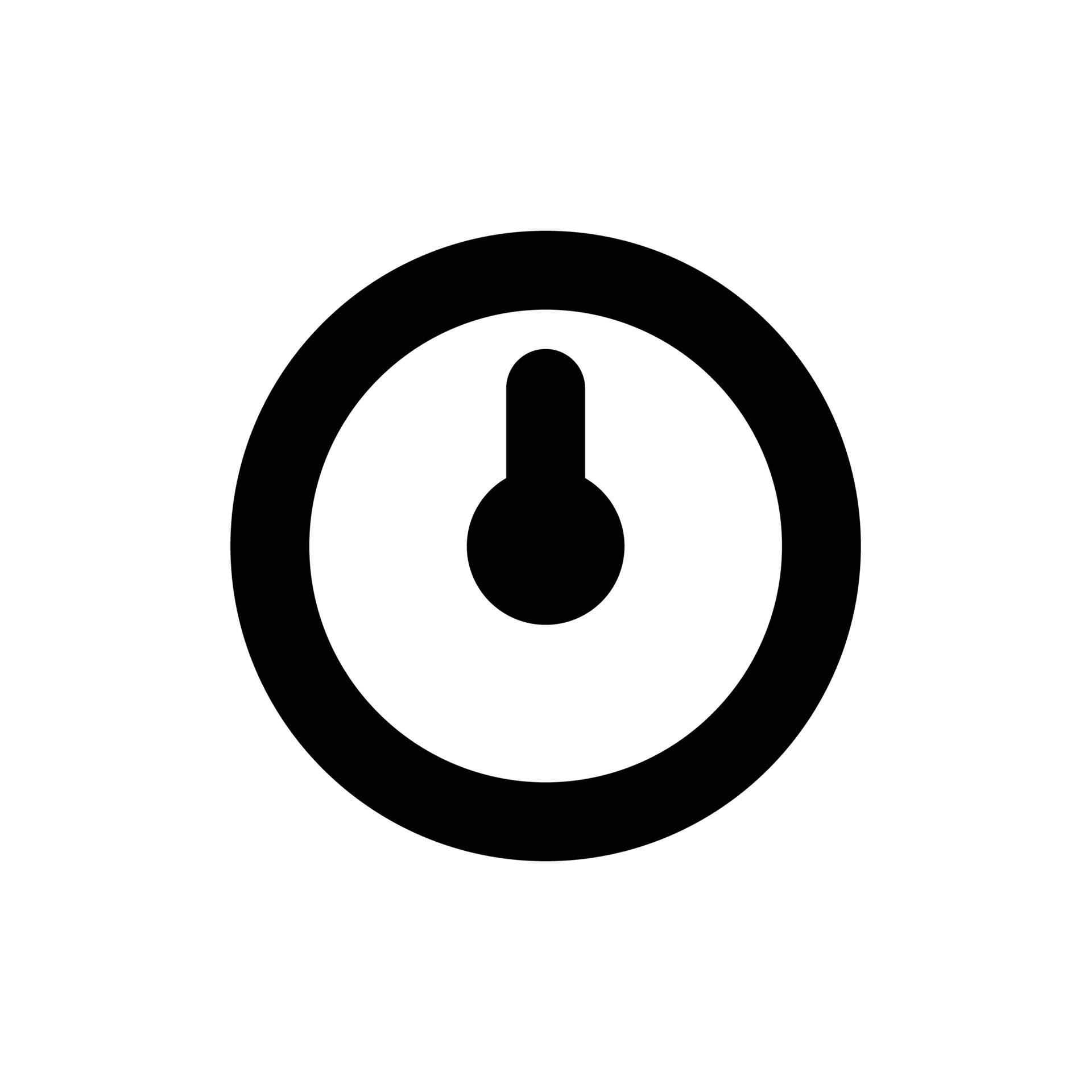 Clock with dial outline icon in transparent background, basic app and ...