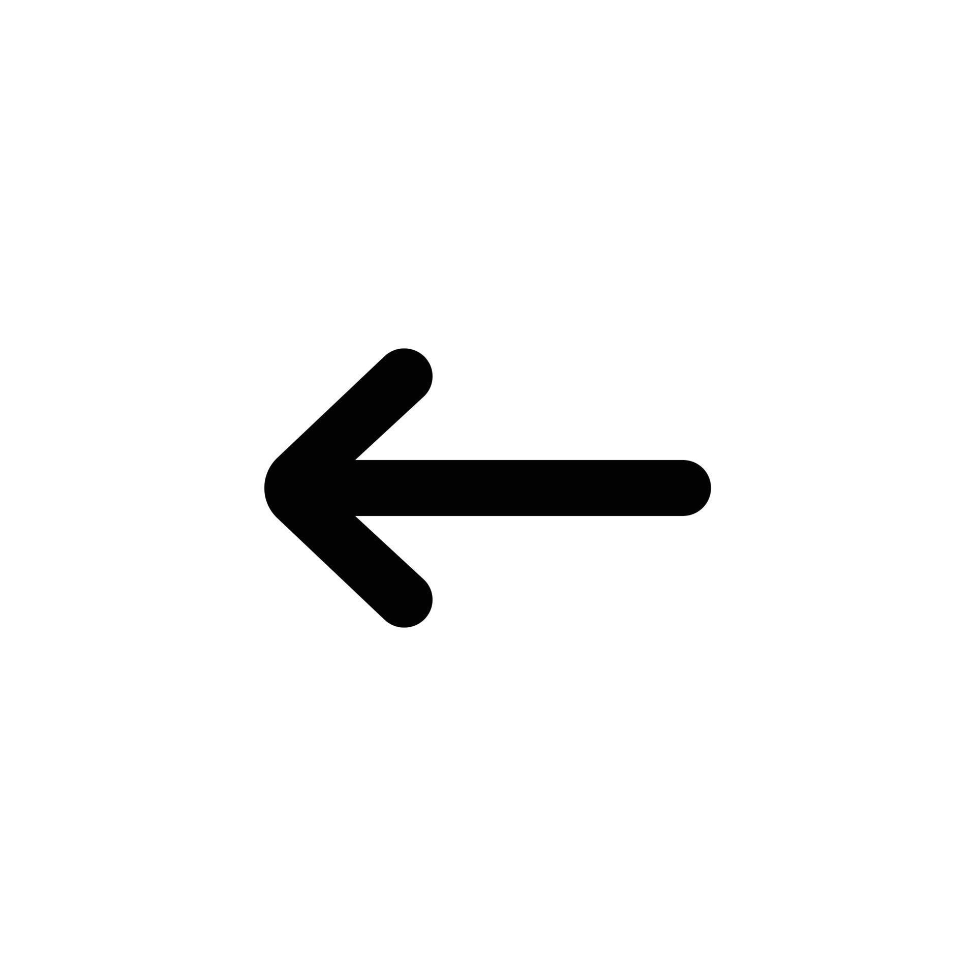Left direction arrow outline icon in transparent background, basic app and web UI bold line icon ...