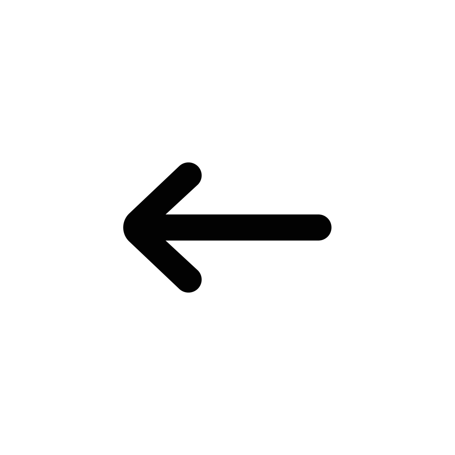 Left direction arrow outline icon in transparent background, basic app and web UI bold line icon ...