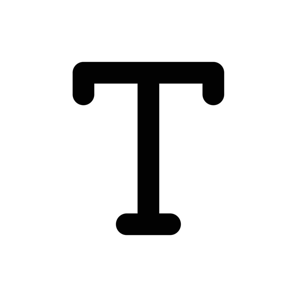 Capital text, type, resize text outline icon in transparent background, basic app and web UI ...