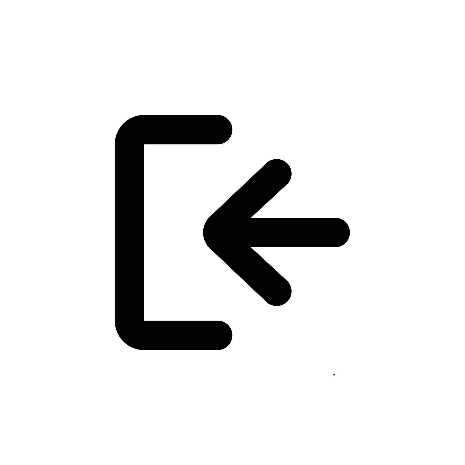 Log in, Enter left, upload icon in transparent background, basic app and web UI bold line icon ...