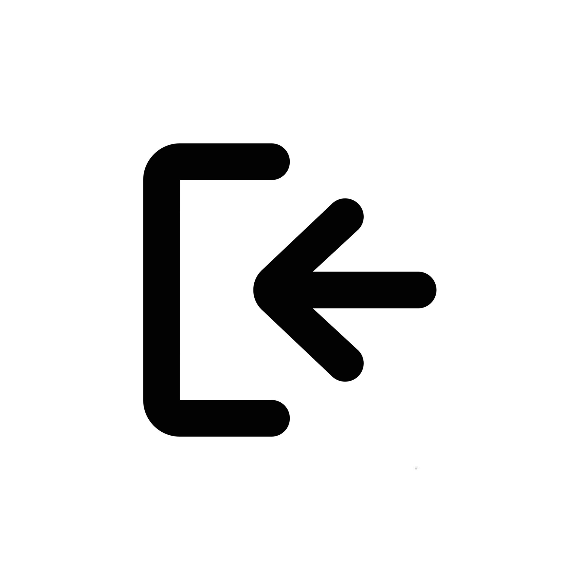 Log in, Enter left, upload icon in transparent background, basic app and web UI bold line icon ...