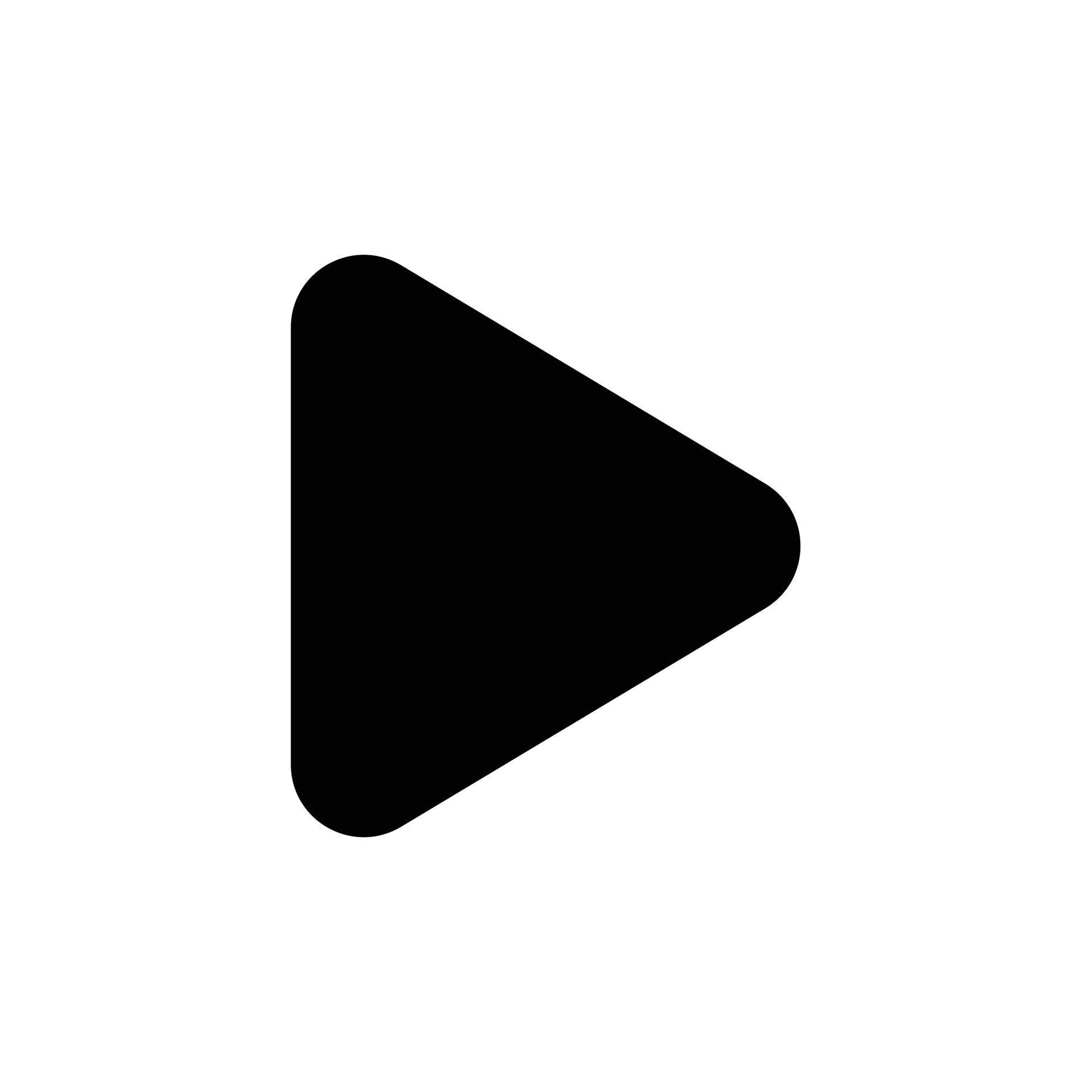 Play filled icon in transparent background, basic app and web UI bold line icon, EPS10 21190422 ...