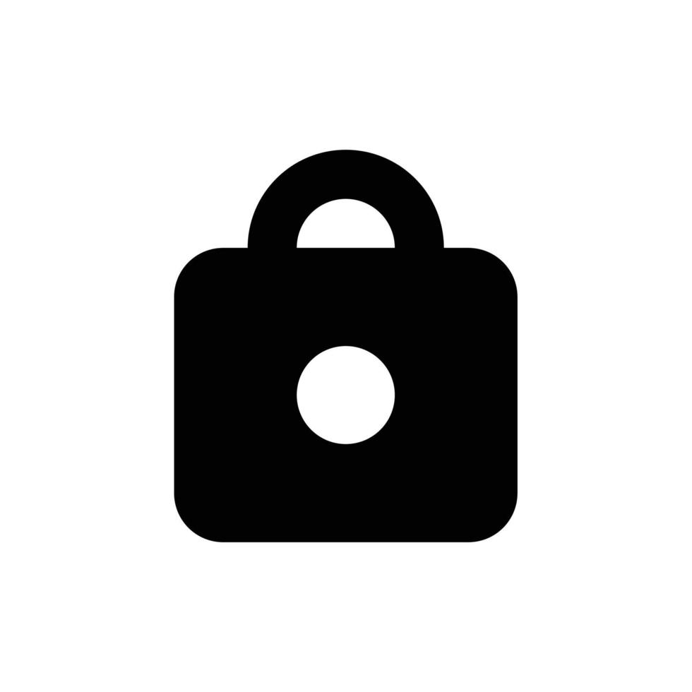 Lock, padlock filled icon in transparent background, basic app and web UI bold line icon, EPS10 ...