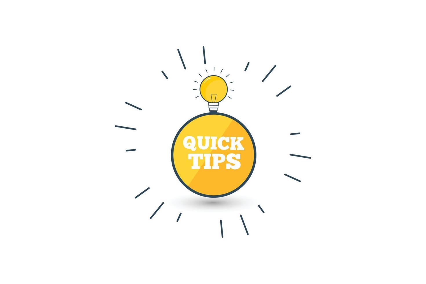 Quick Tips Helpful Tricks Vector Element 21193177 Vector Art At Vecteezy